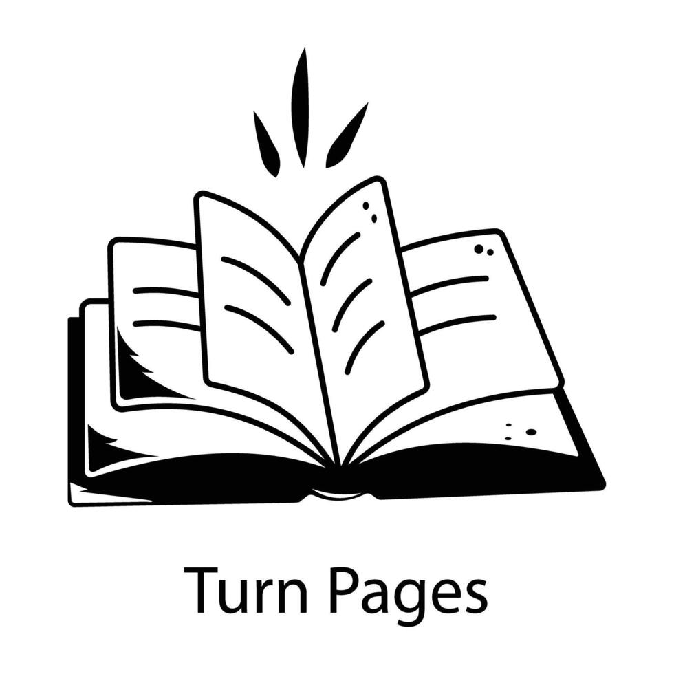 Trendy Turn Pages 45353815 Vector Art at Vecteezy