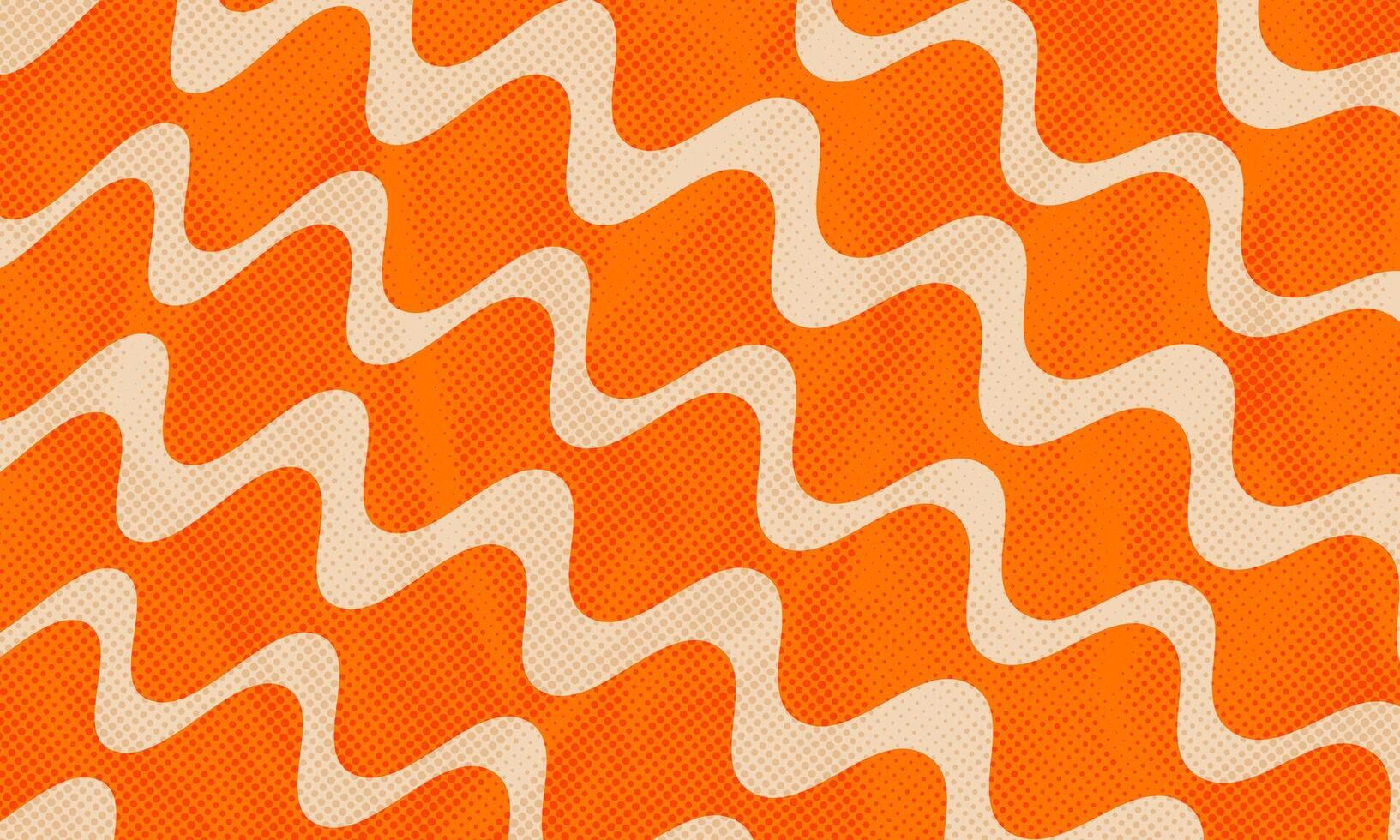 Abstract Vintage Retro 60s 70s Aesthetic Wave Shapes Pattern Background ...