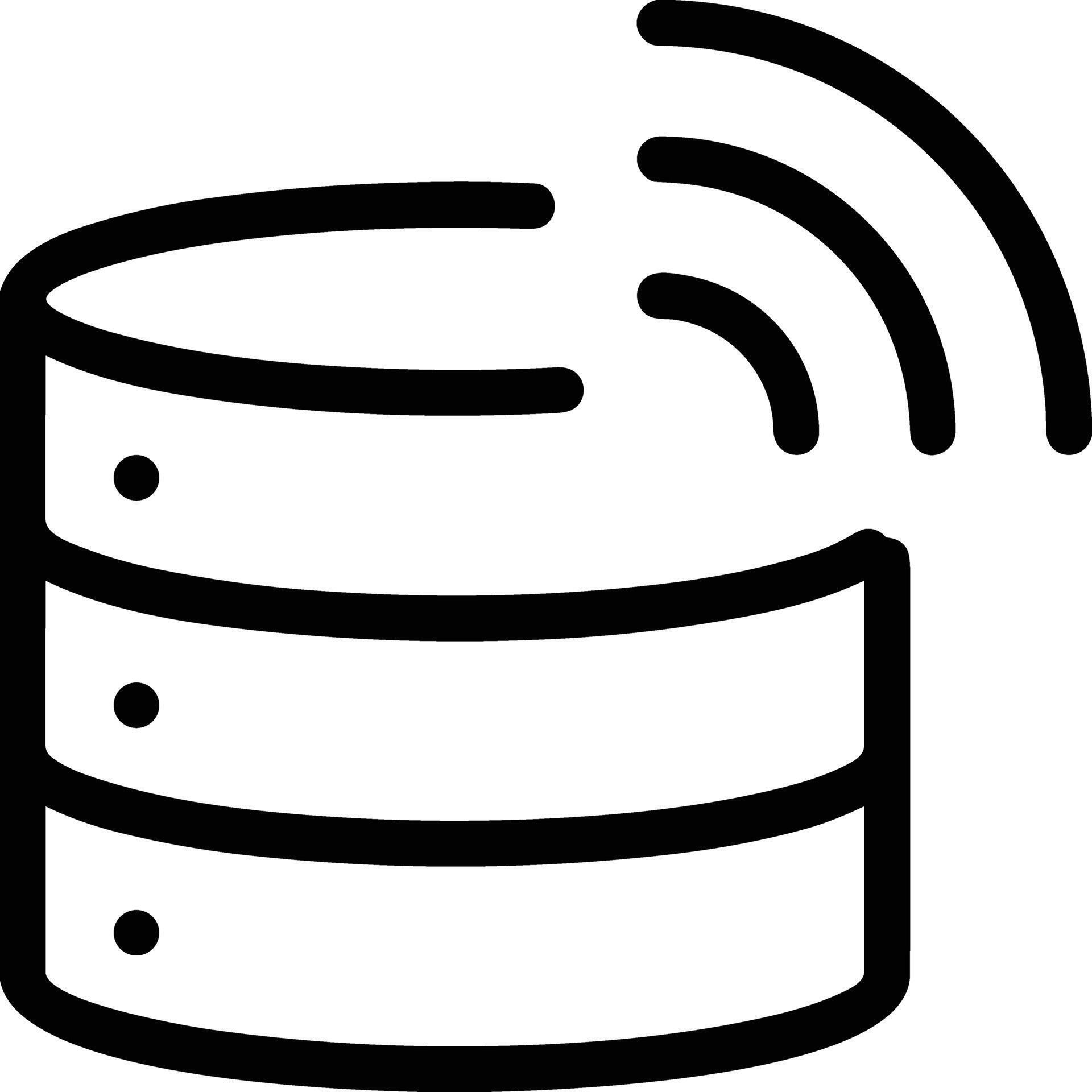 Storage data icon symbol image for database illustration 45366004 Vector Art at Vecteezy