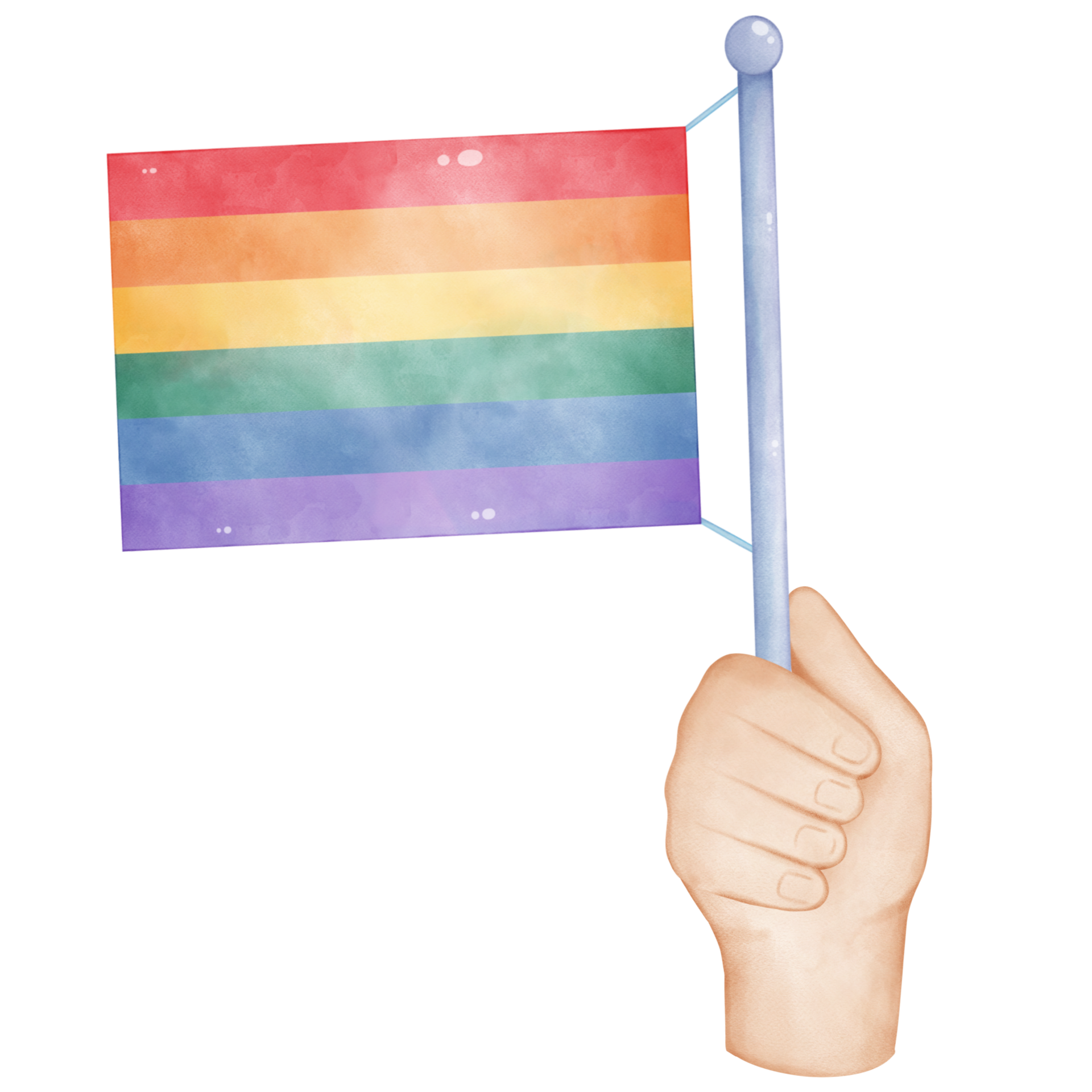 Illustration Of A Rainbow Pride Flag Pride Month Clipart 45367645 Png