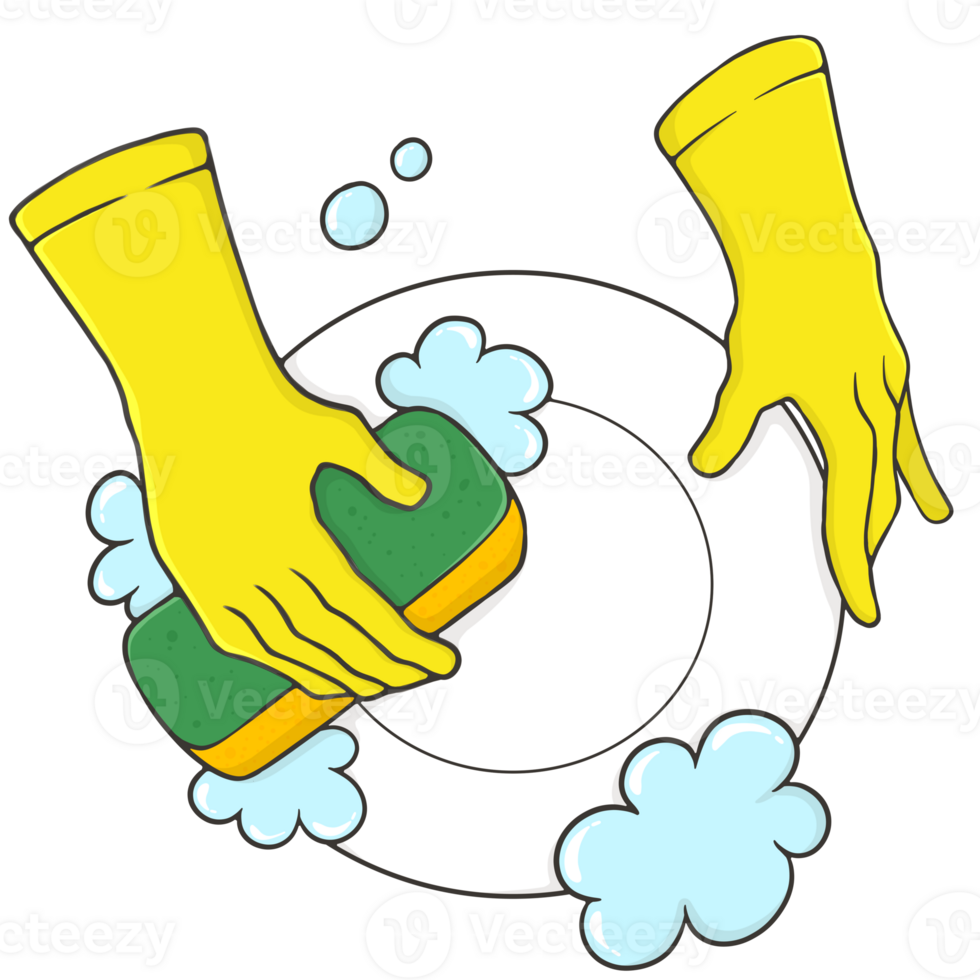 washing dishes illustration 45368488 PNG