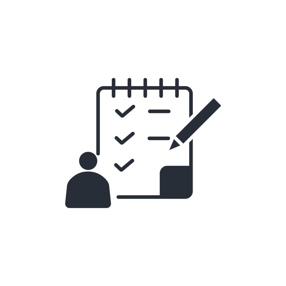 Tasks icon. .Editable stroke.linear style sign for use web design,logo ...