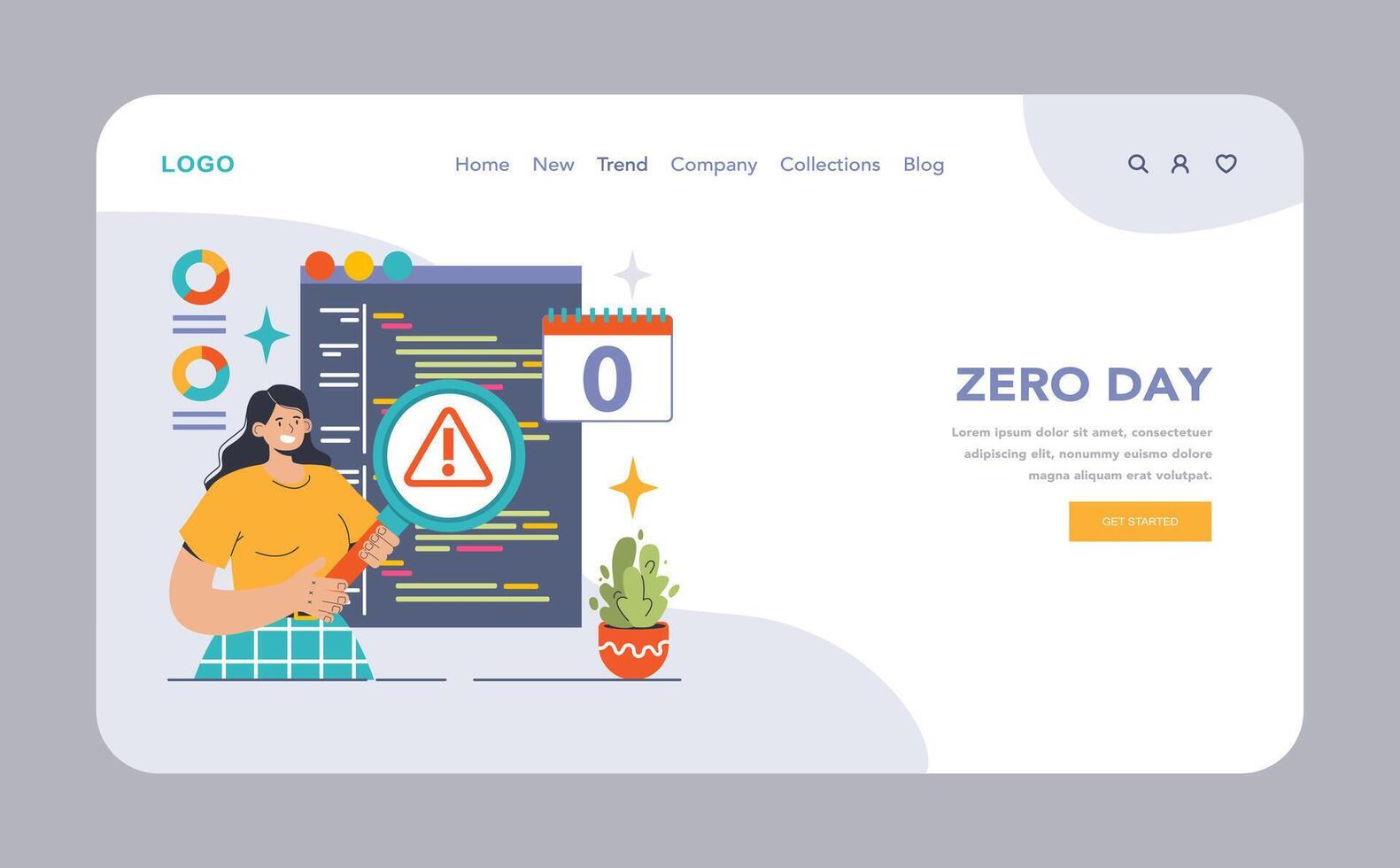 Zero day vulnerability discovered. Flat illustration 45375231 Vector ... Zero day vulnerability discovered. Flat illustration 45375231 Vector ...