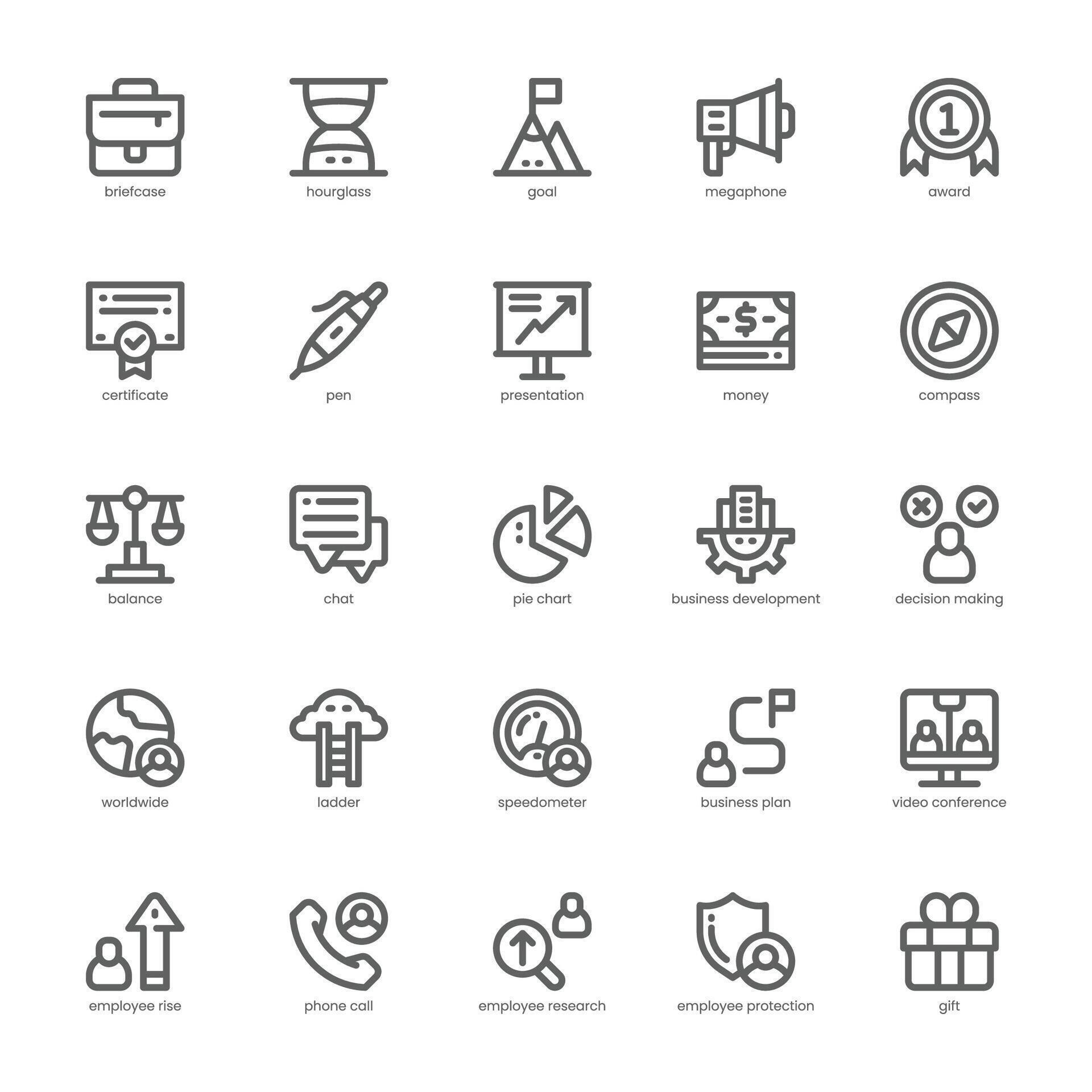 Business Development icon pack for your website, mobile, presentation ...