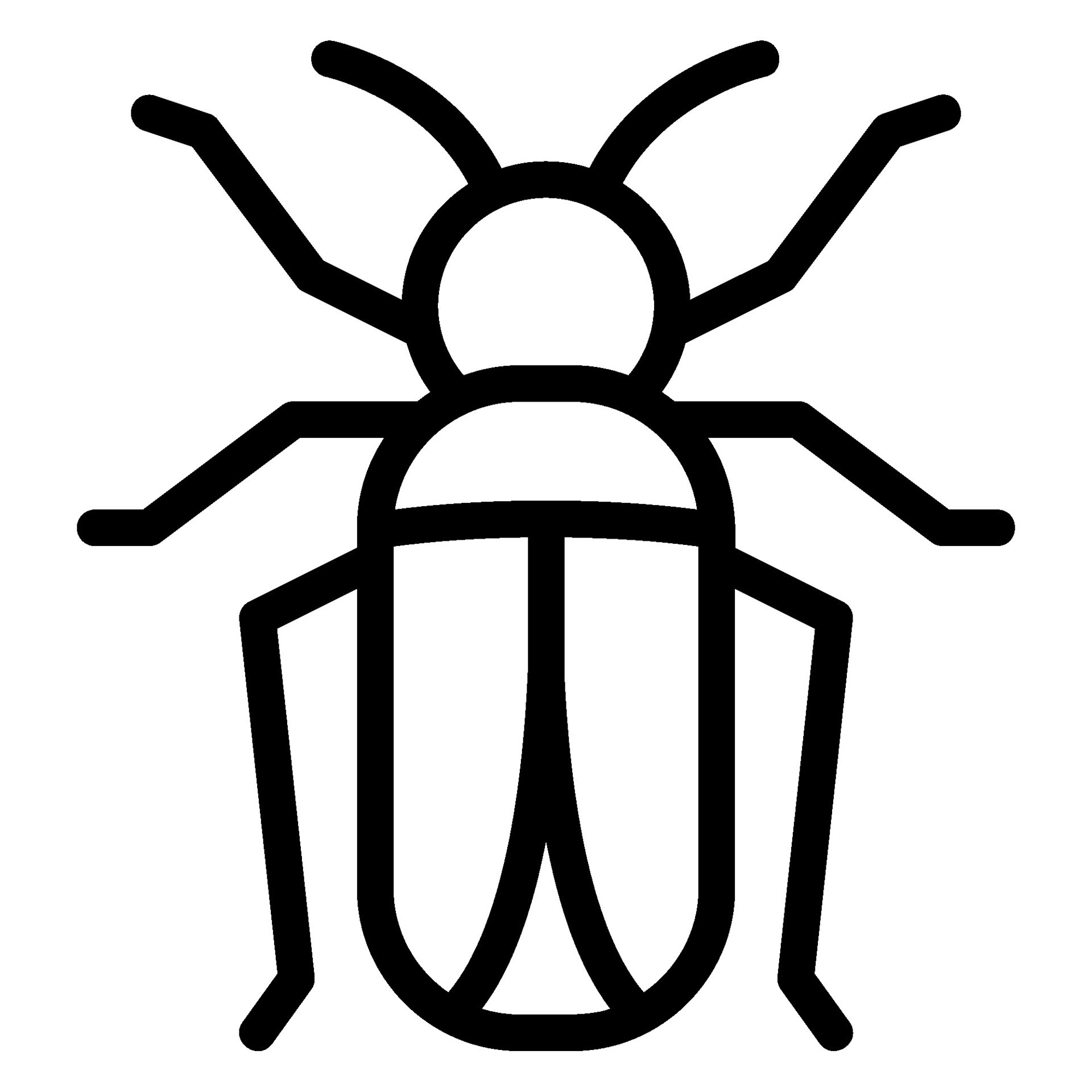 Bug Line Icon 45376261 Vector Art At Vecteezy