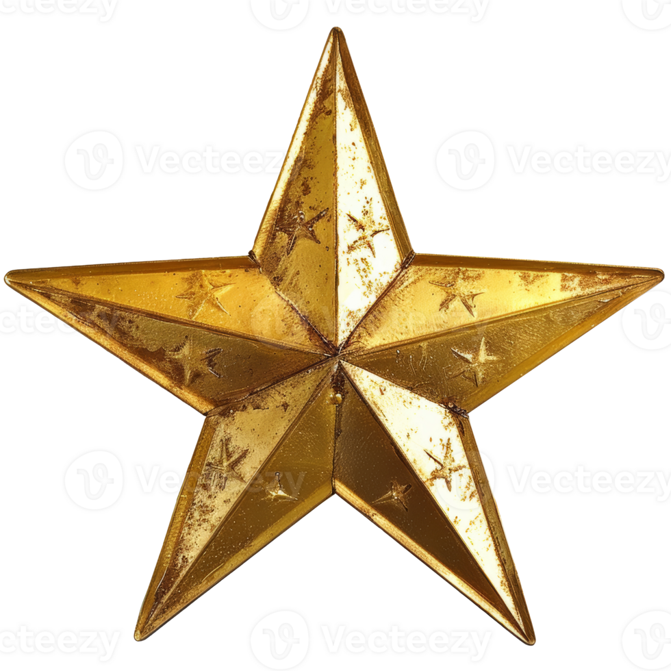 Gold stars, transparent background 45379462 PNG