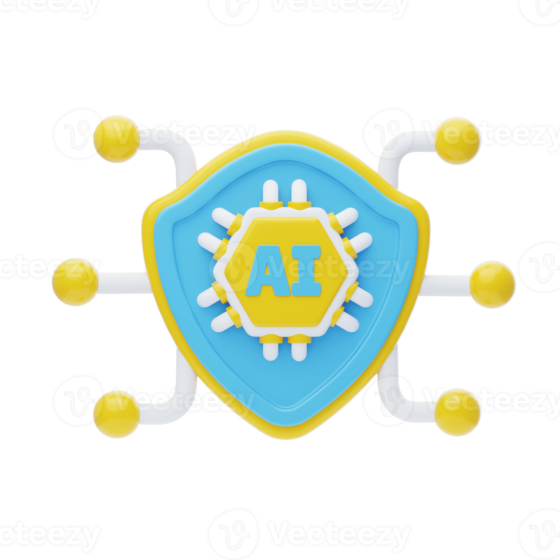 Ai Protection 3D Icon. Ai Shield 3D Icon 45383132 PNG