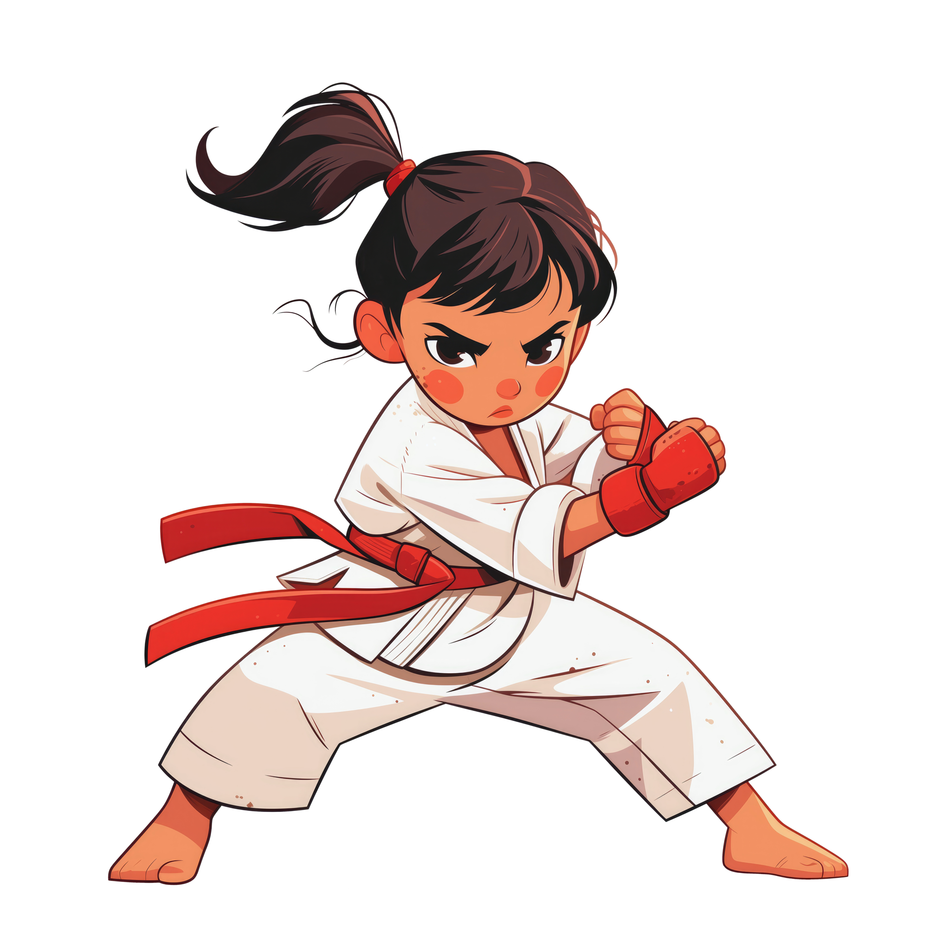 Young woman training karate, wearing red gloves 45385597 PNG Young woman training karate, wearing red gloves 45385597 PNG
