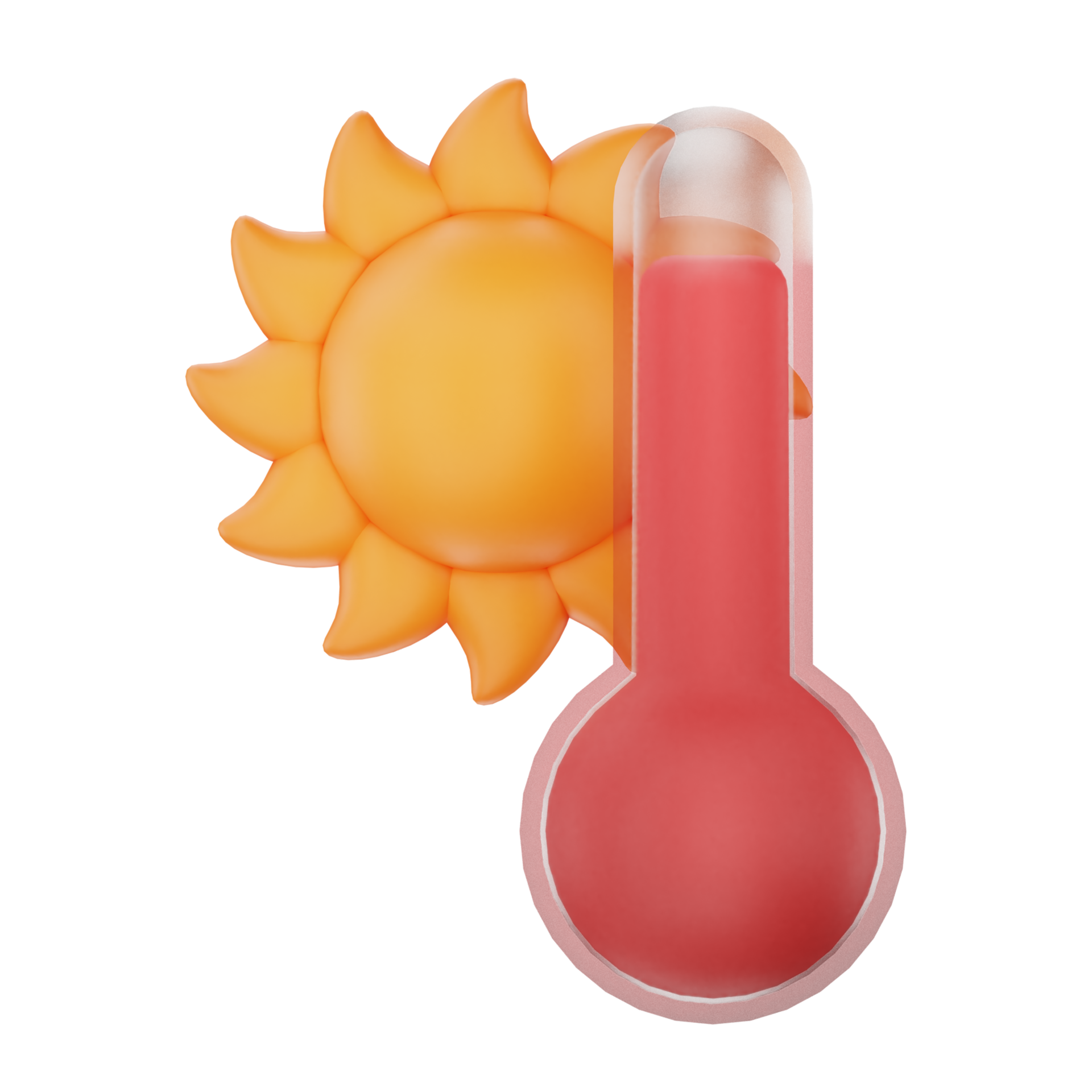Hot Temperature 3d Render Weather Icons Set 45385784 Png