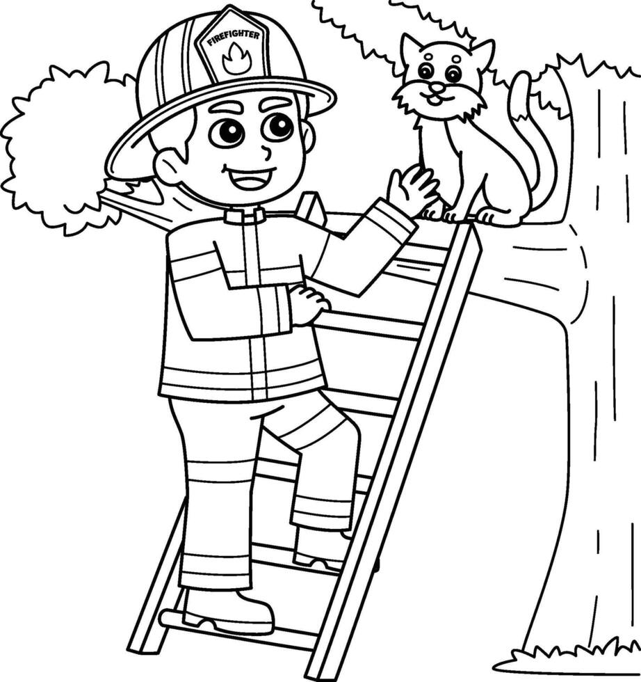 printable fireman coloring pages