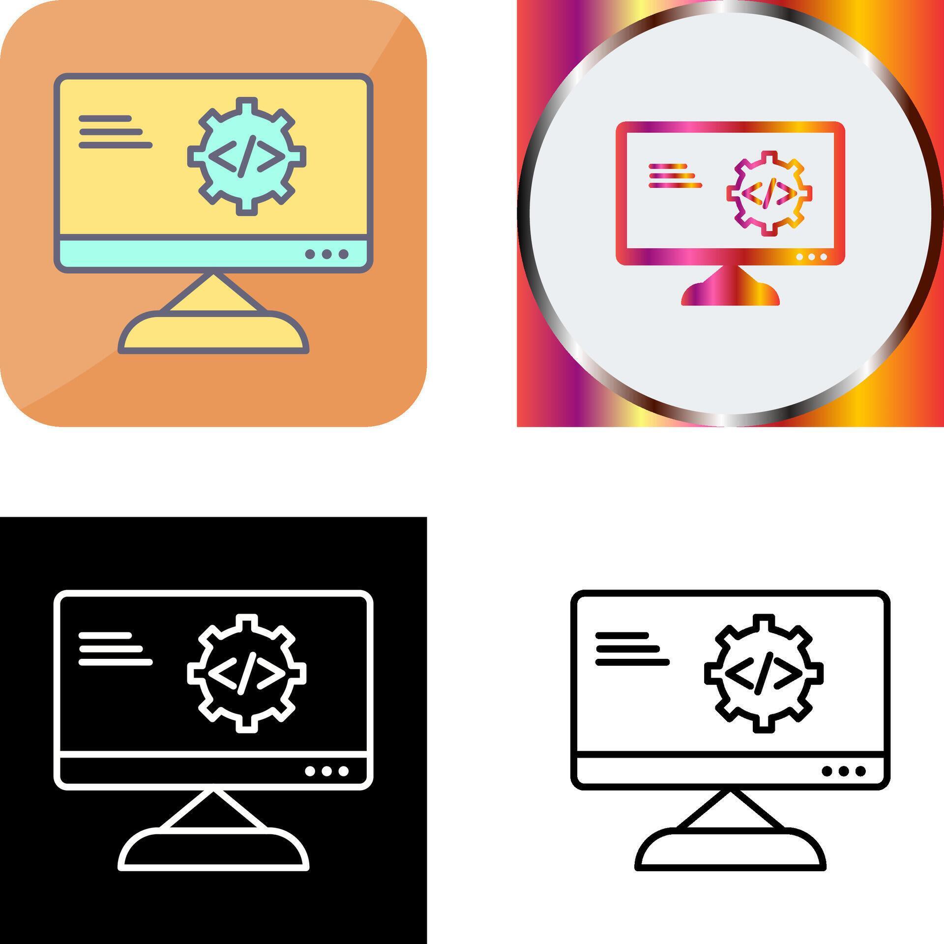 Unique Code Optimization Icon Design 45391753 Vector Art at Vecteezy