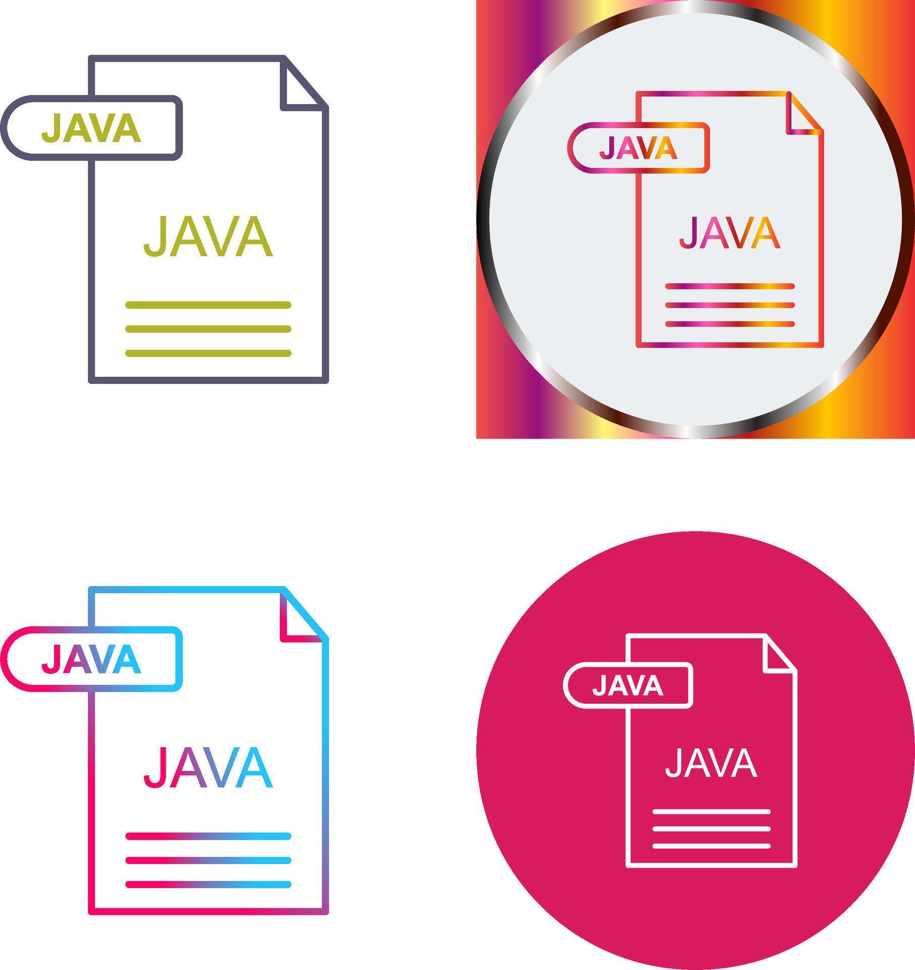 Java Icon Design 45396338 Vector Art at Vecteezy