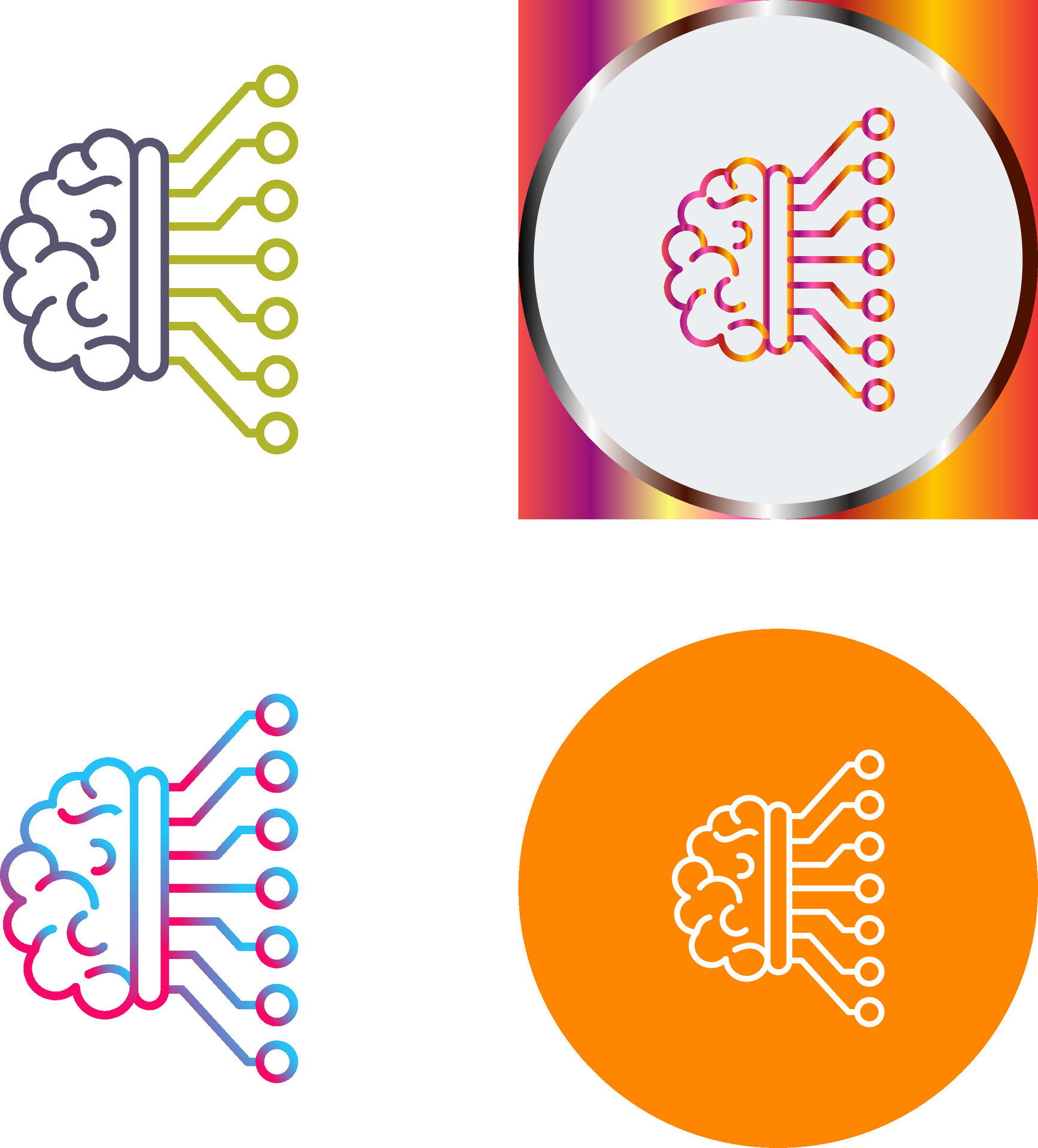 Machine Learning Icon Design 45396831 Vector Art At Vecteezy