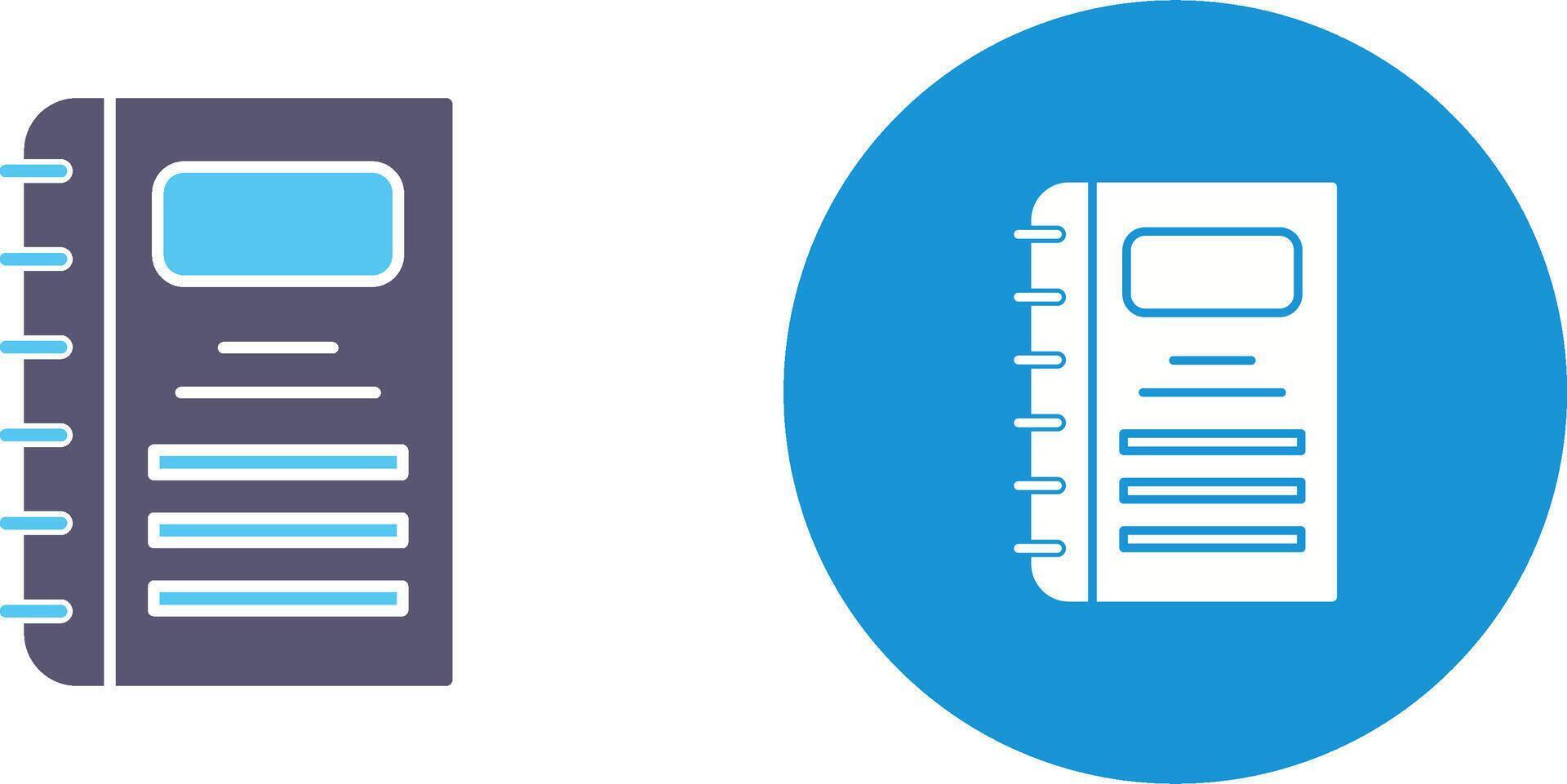 Notebook Icon Design 45403062 Vector Art at Vecteezy