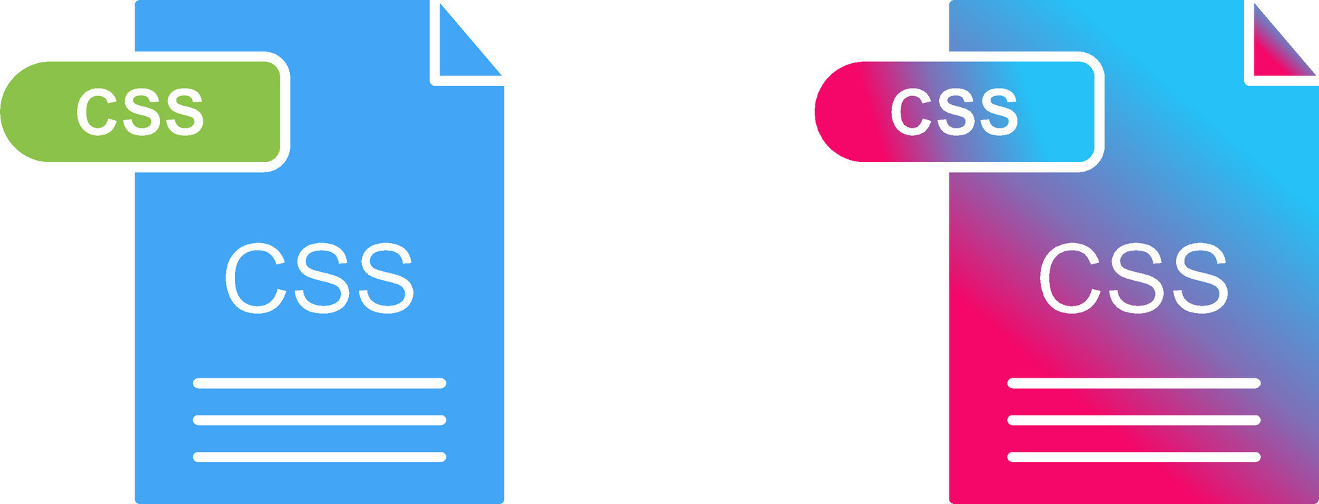 css icono diseño 45406603 Vector en Vecteezy