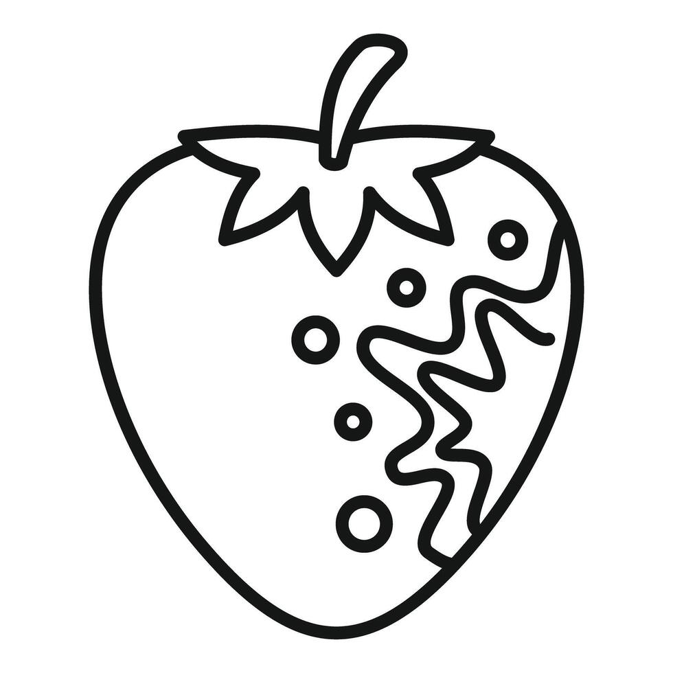 Chocolate Dipped Strawberry Line Art 45406636 Vector Art At Vecteezy