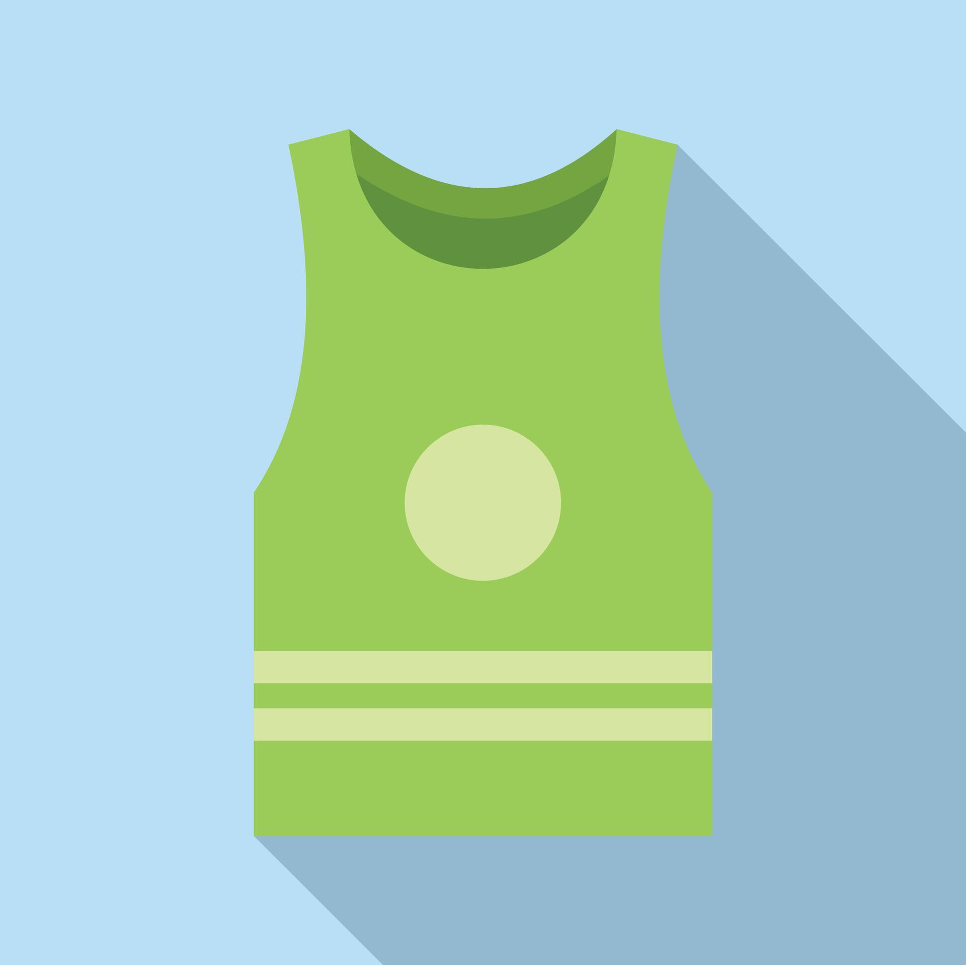 Green Sport Tank Top Illustration 45407092 Vector Art At Vecteezy