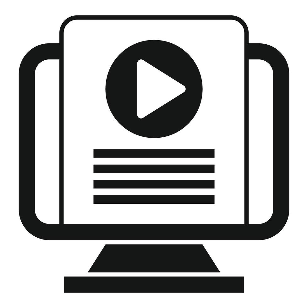 Online tutorial icon illustration 45407884 Vector Art at Vecteezy