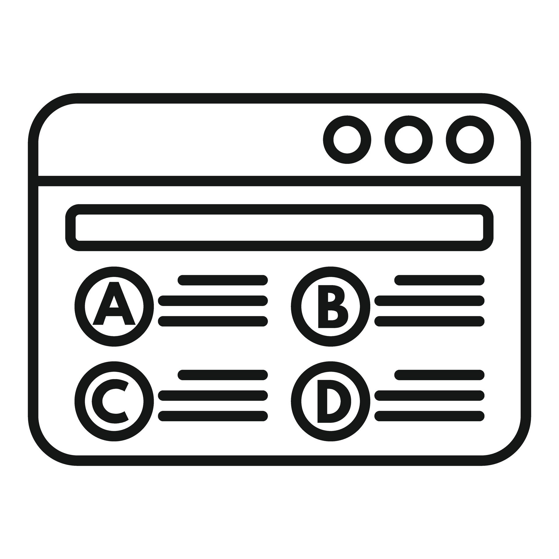 Web browser interface outline icon 45408874 Vector Art at Vecteezy