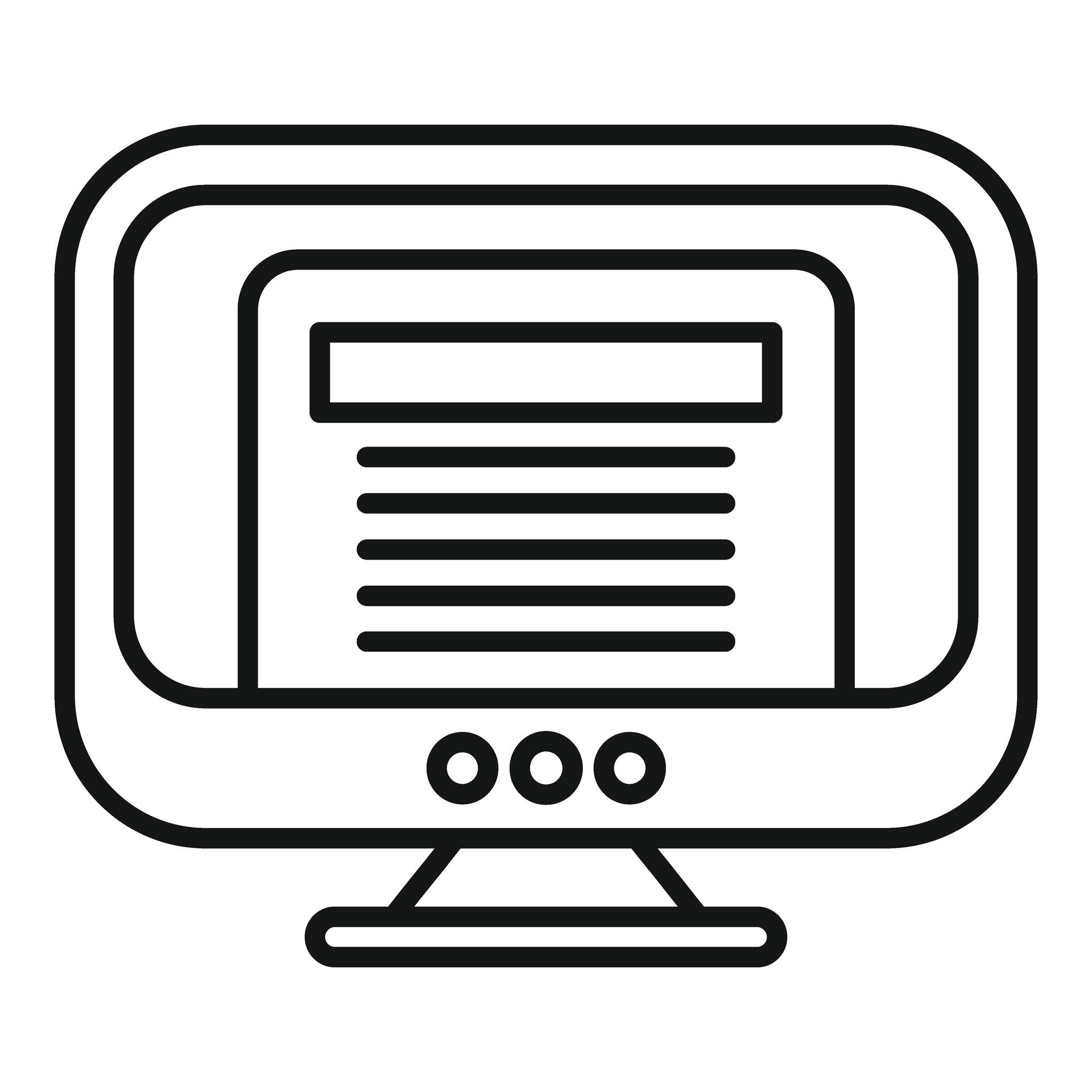Vintage line art computer monitor icon 45409149 Vector Art at Vecteezy