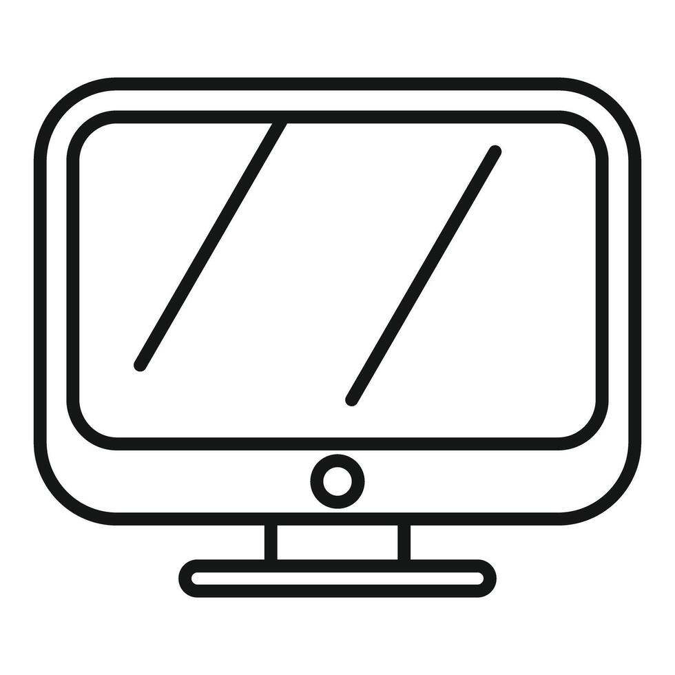 Modern computer monitor line art illustration 45409312 Vector Art at ... Modern computer monitor line art illustration 45409312 Vector Art at ...