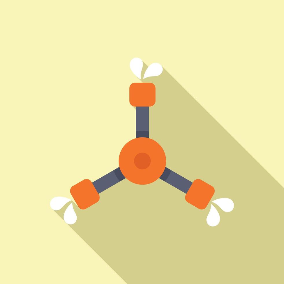 Flat design illustration of molecule structure 45411512 Vector Art at ...