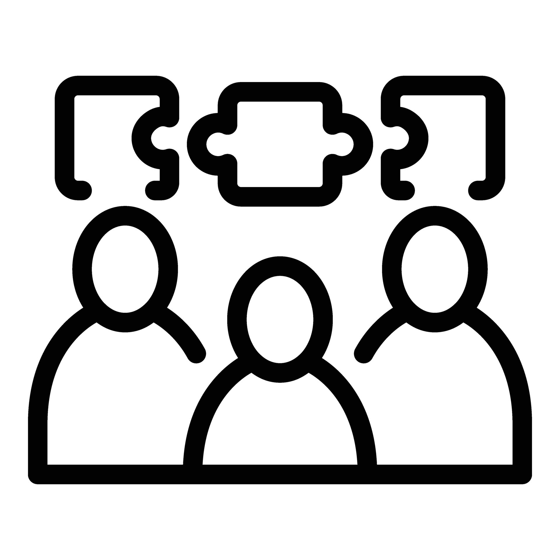 Teamwork development icon outline . Problem solving 45413900 Vector Art ...