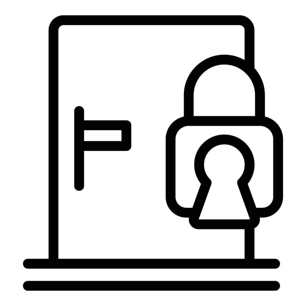 Smart door lock icon outline . Innovative home security 45414505 Vector ... Smart door lock icon outline . Innovative home security 45414505 Vector ...