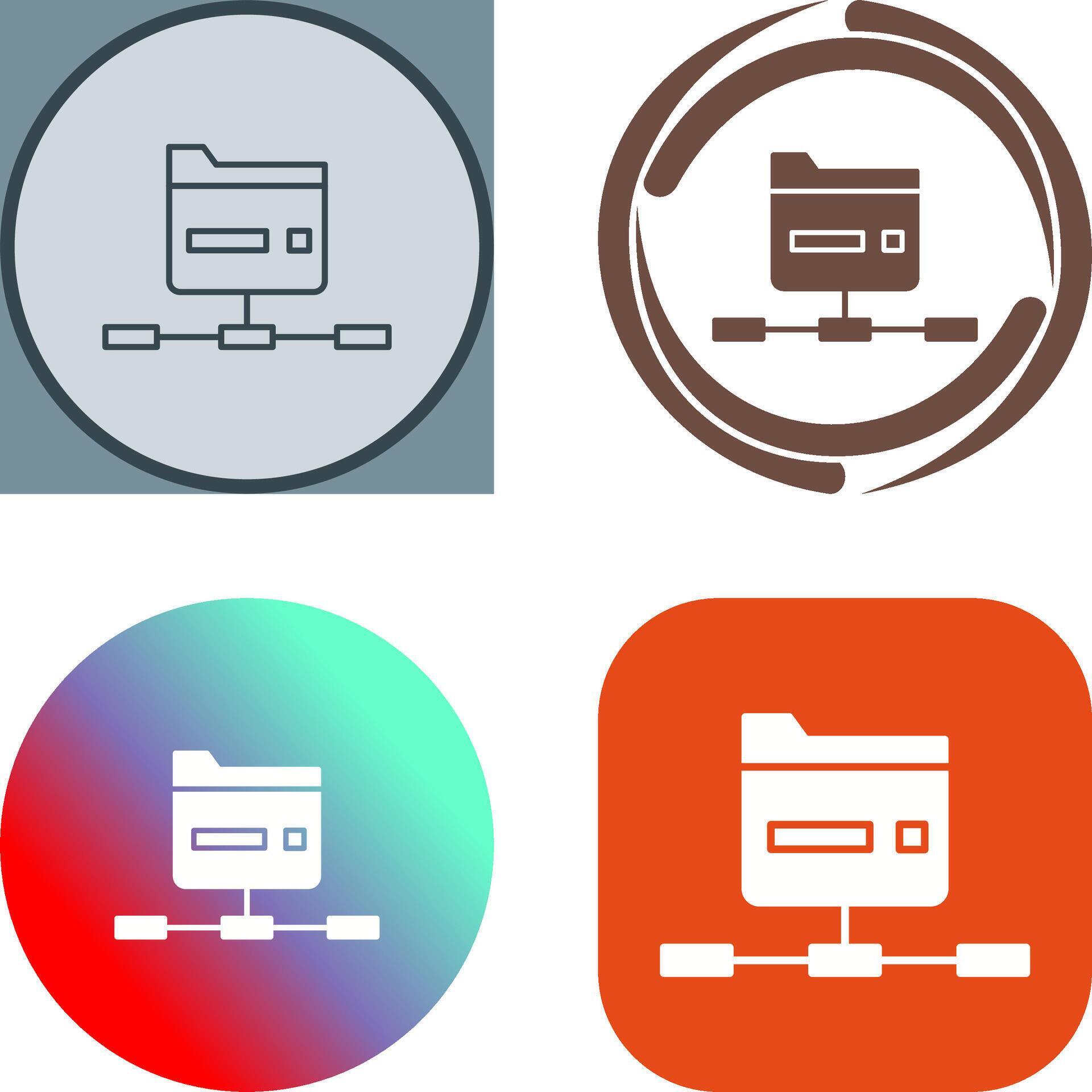 Network Folder Icon Design 45416508 Vector Art at Vecteezy