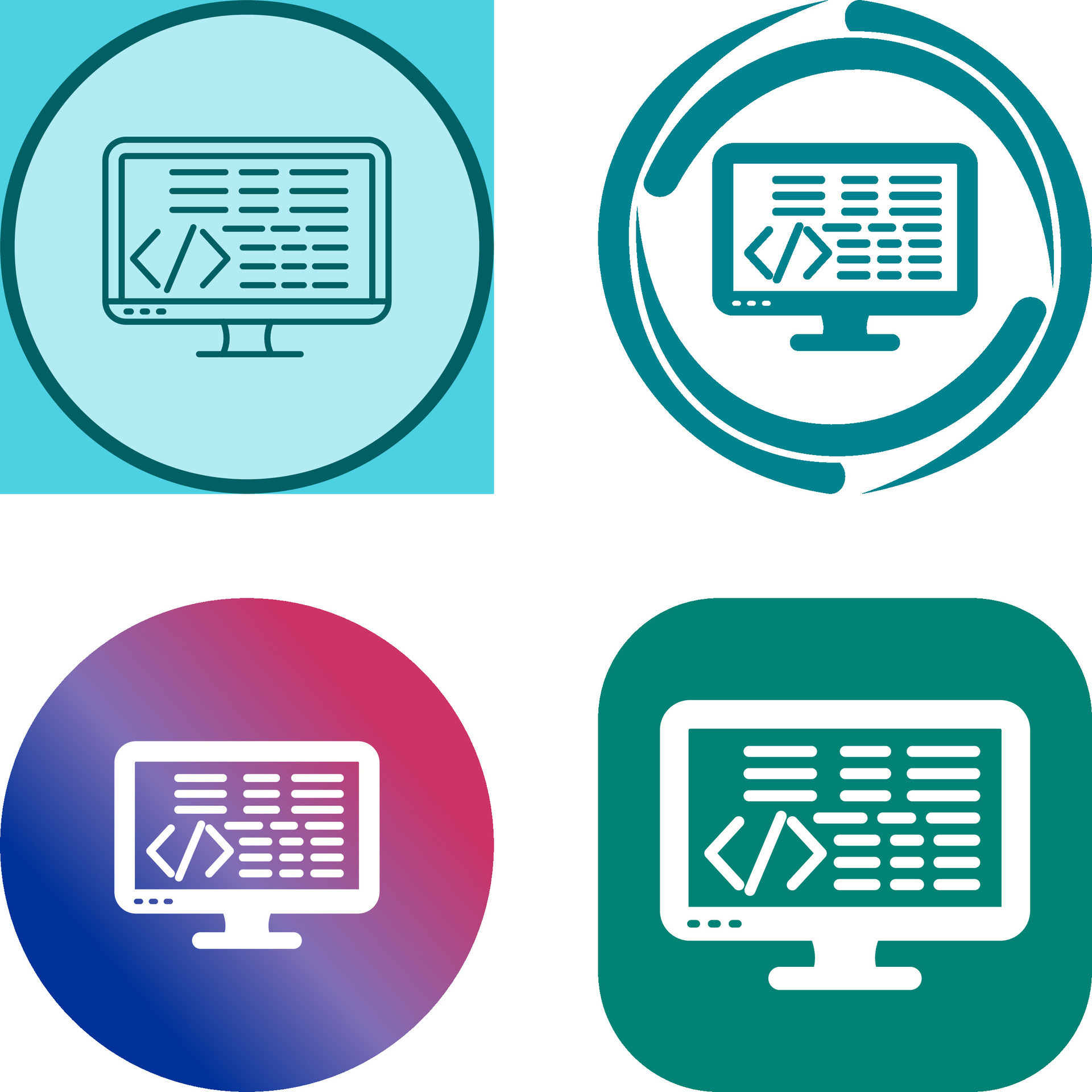 Coding Icon Design 45417740 Vector Art at Vecteezy