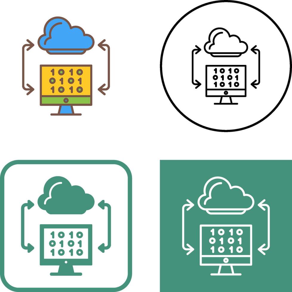 Cloud Coding Icon Design 45421966 Vector Art at Vecteezy