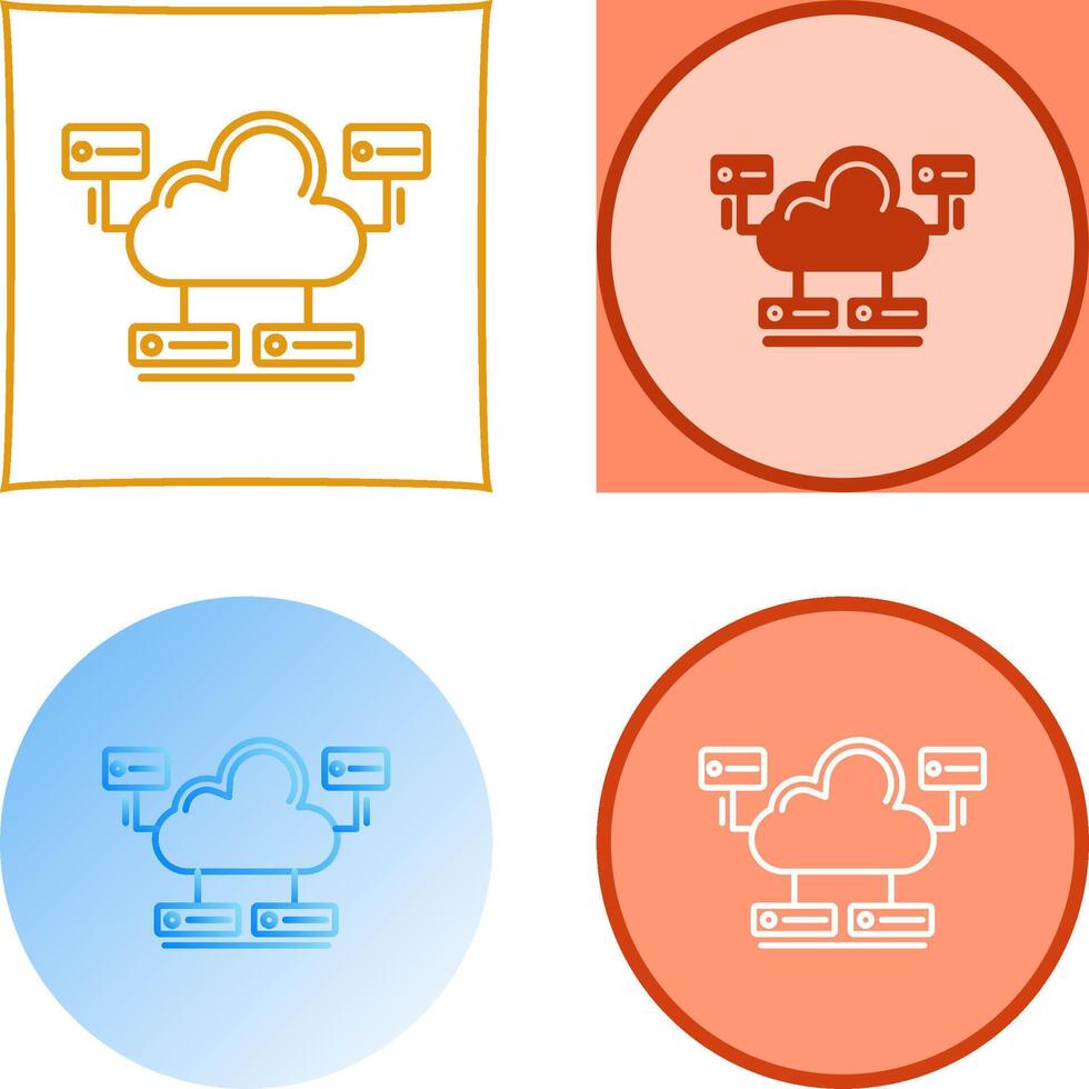 Cloud Database Icon Design 45428965 Vector Art at Vecteezy