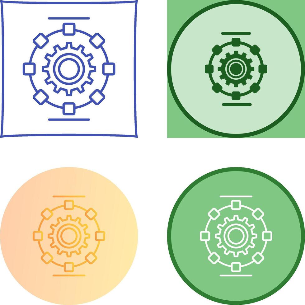 Automated Process Icon Design 45429149 Vector Art at Vecteezy