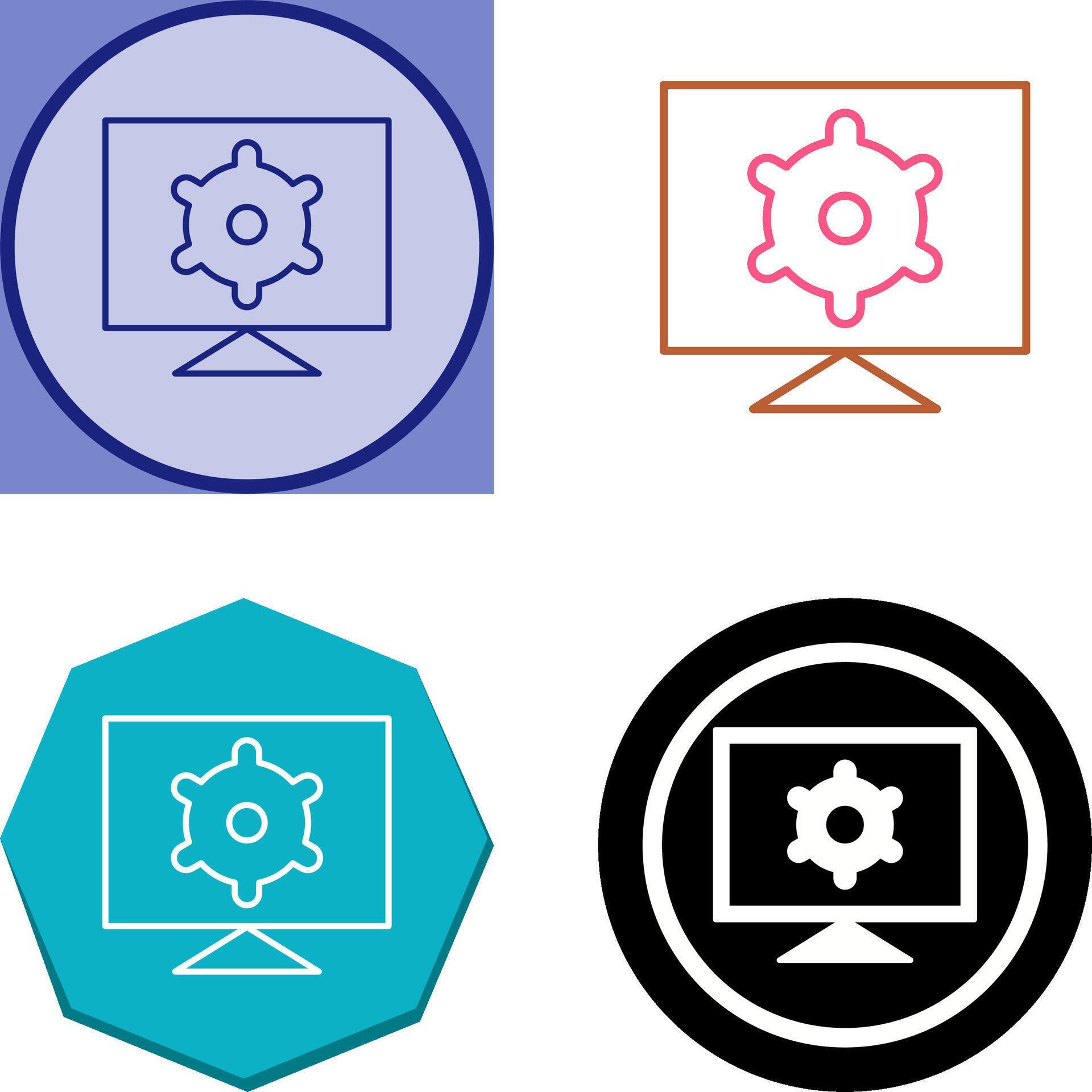 Computer Settings Icon Design 45430862 Vector Art at Vecteezy