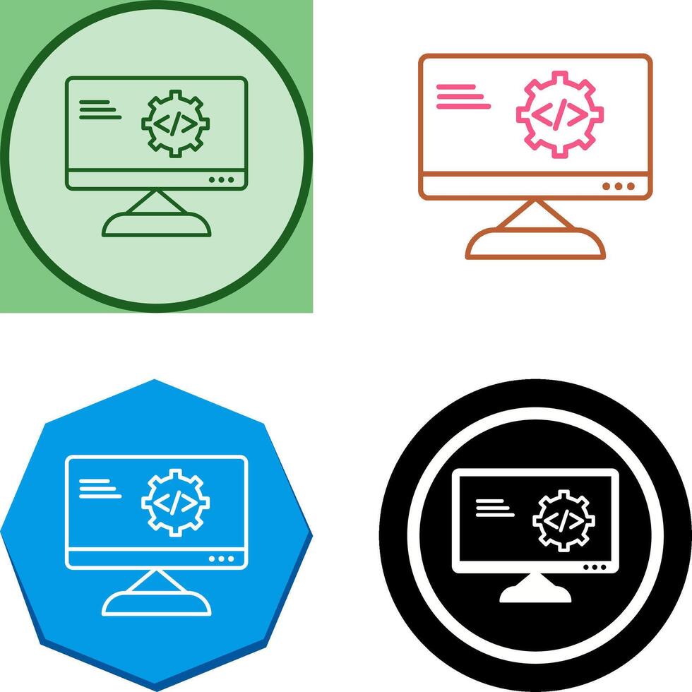 Unique Code Optimization Icon Design 45431328 Vector Art at Vecteezy