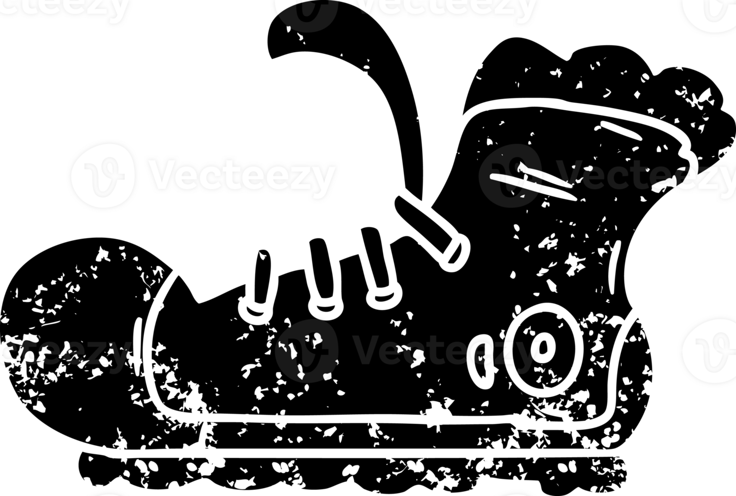 dibujos animados zapatilla de deporte afligido icono 45447618 PNG