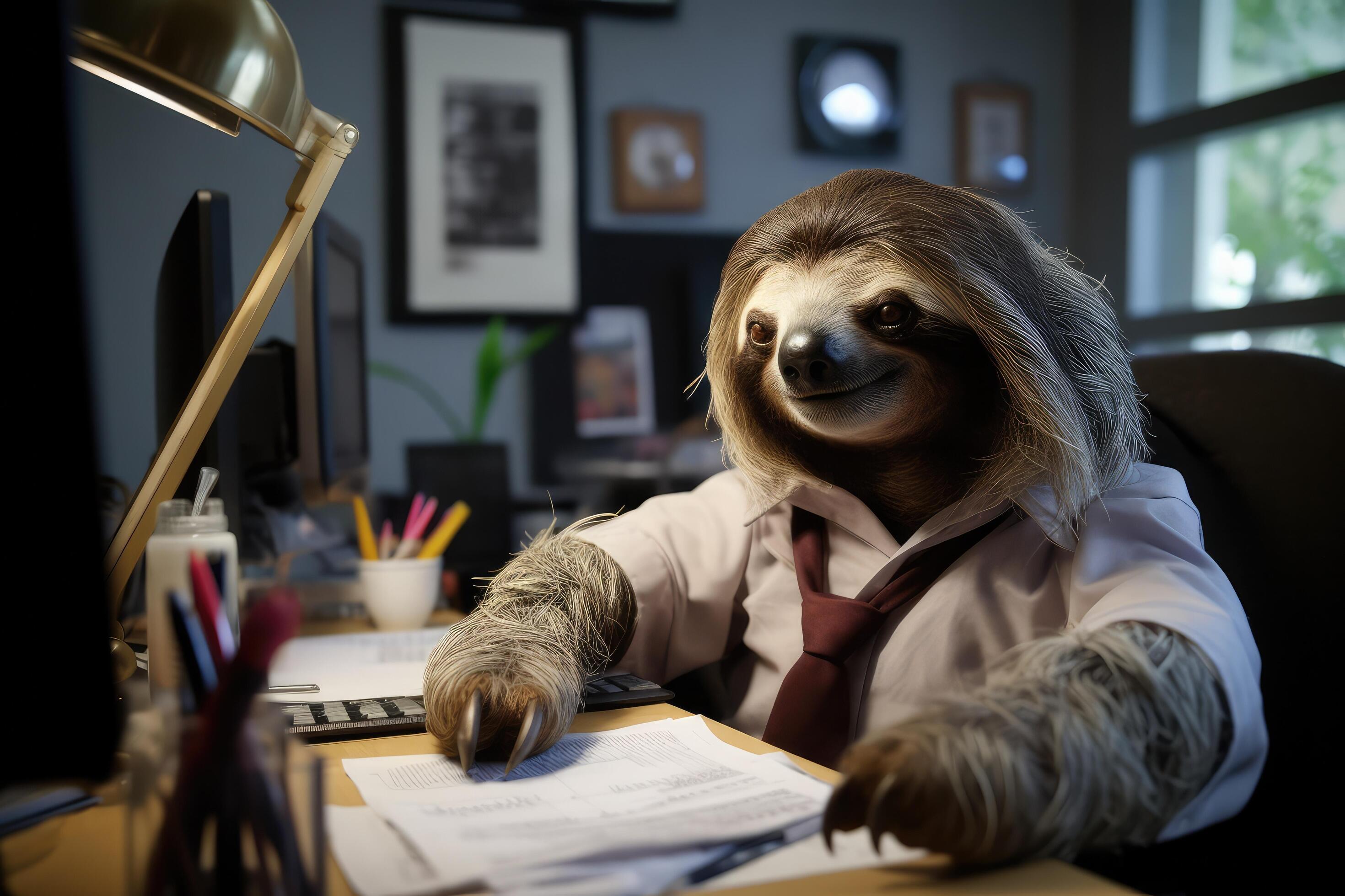 Sloth challenges expectations, showcasing its focused work ethic and ...