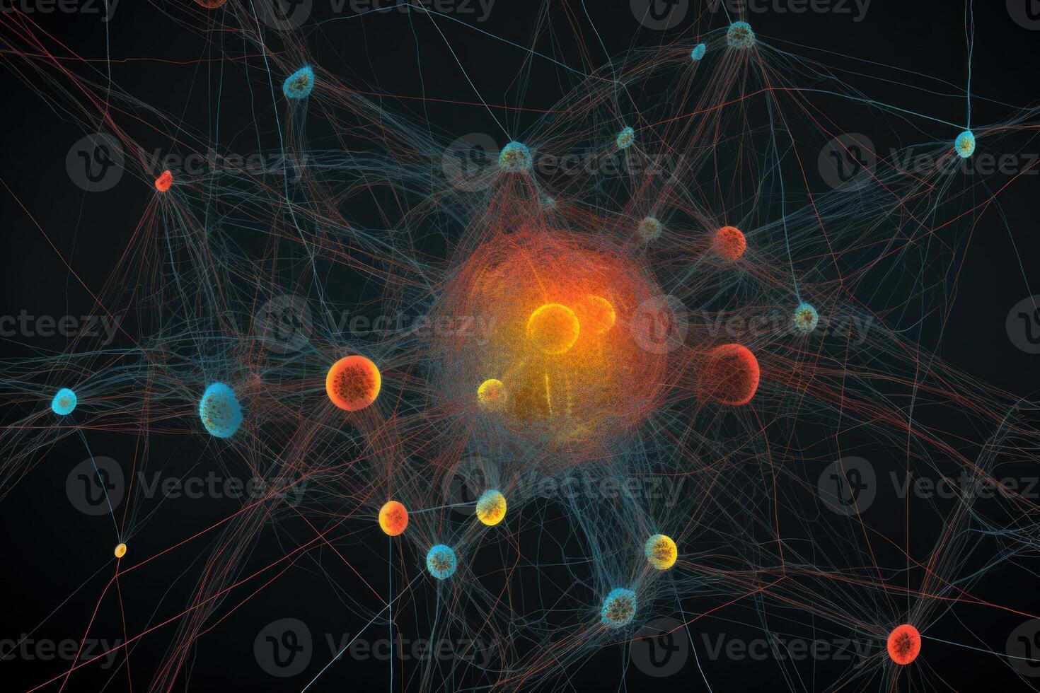 Superposition Orderly Entanglement Digital Connection And Synapse Concepts Generative Ai