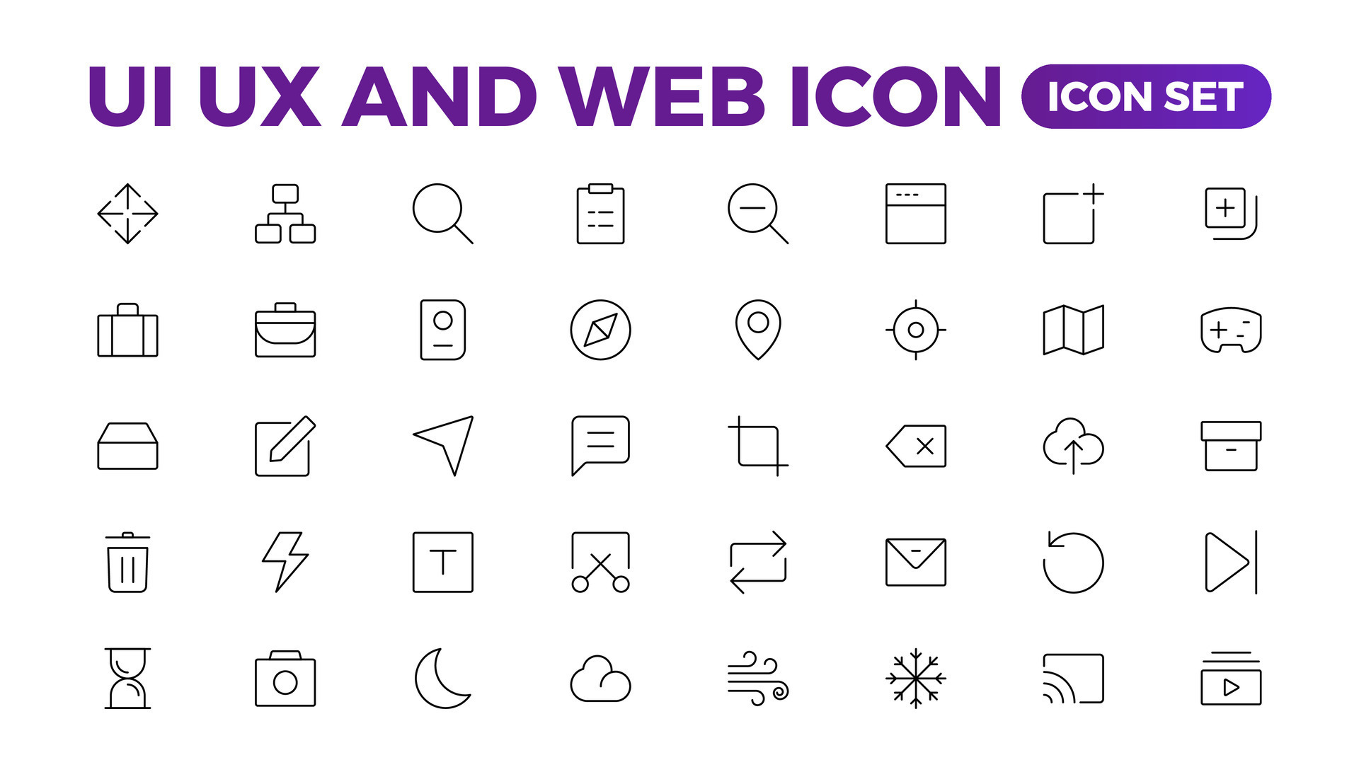 Mega Set Of Ui Ux Icon Set User Interface Iconset Collection Basic User Interface Essential