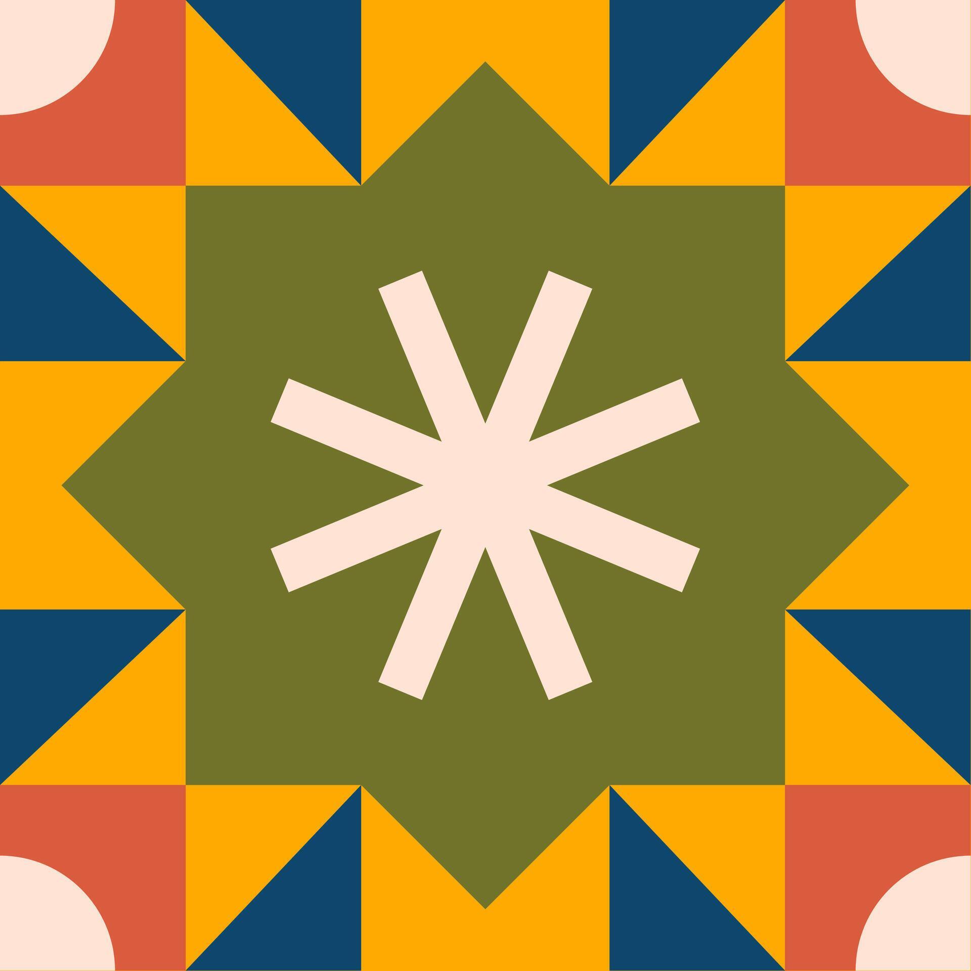 Geometric Colorful Tile Pattern Design 45486535 Vector Art At Vecteezy