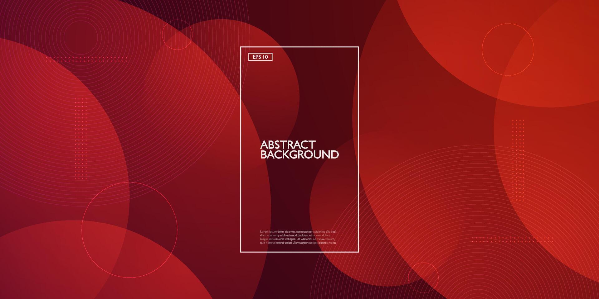 Abstract Dark Red Geometric Circle Pattern Gradient Illustration
