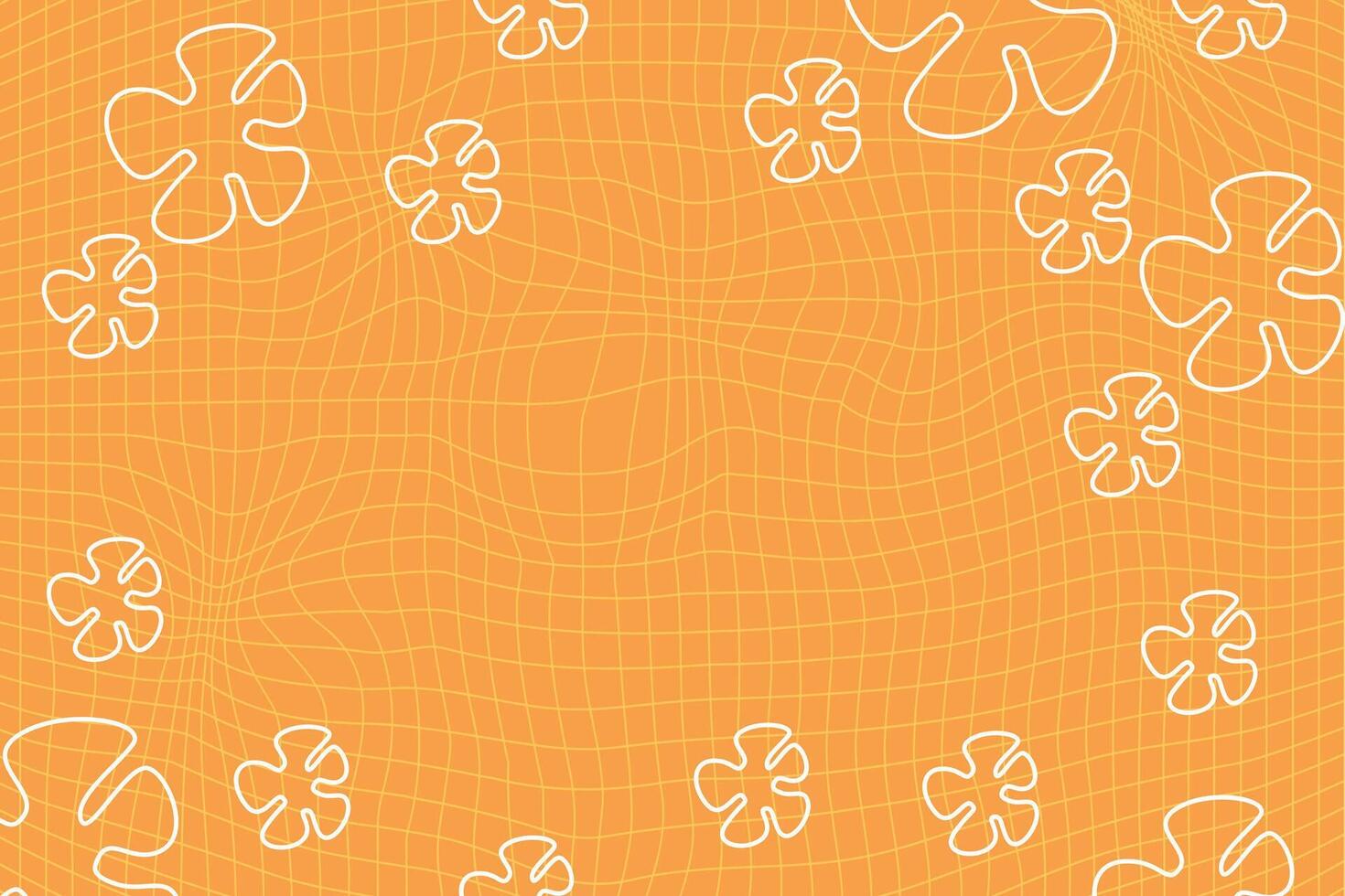 Orange retro psychedelic checkerboard pattern with flowers. 45503082 ... Orange retro psychedelic checkerboard pattern with flowers. 45503082 ...
