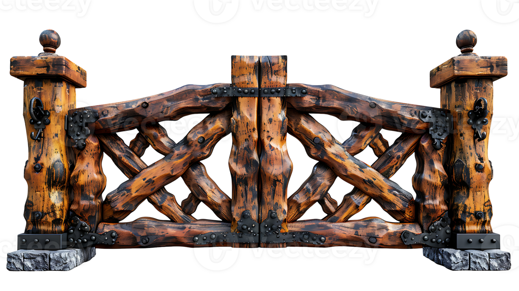 Luxury beautiful wooden gate on a transparent background 45503193 PNG Luxury beautiful wooden gate on a transparent background 45503193 PNG