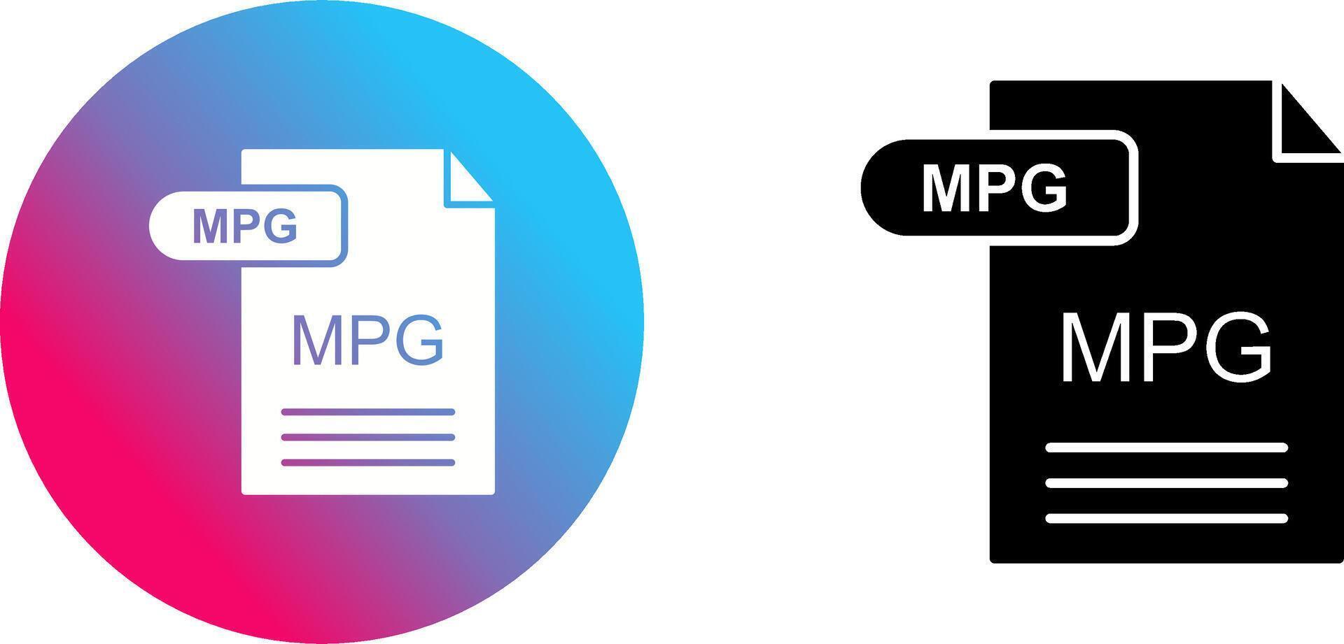 MPG Icon Design 45511181 Vector Art at Vecteezy