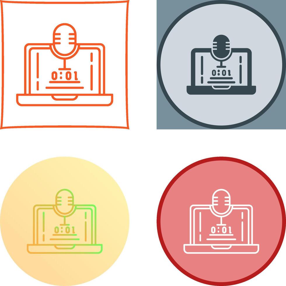 Voice Recorder Icon Design 45520514 Vector Art at Vecteezy