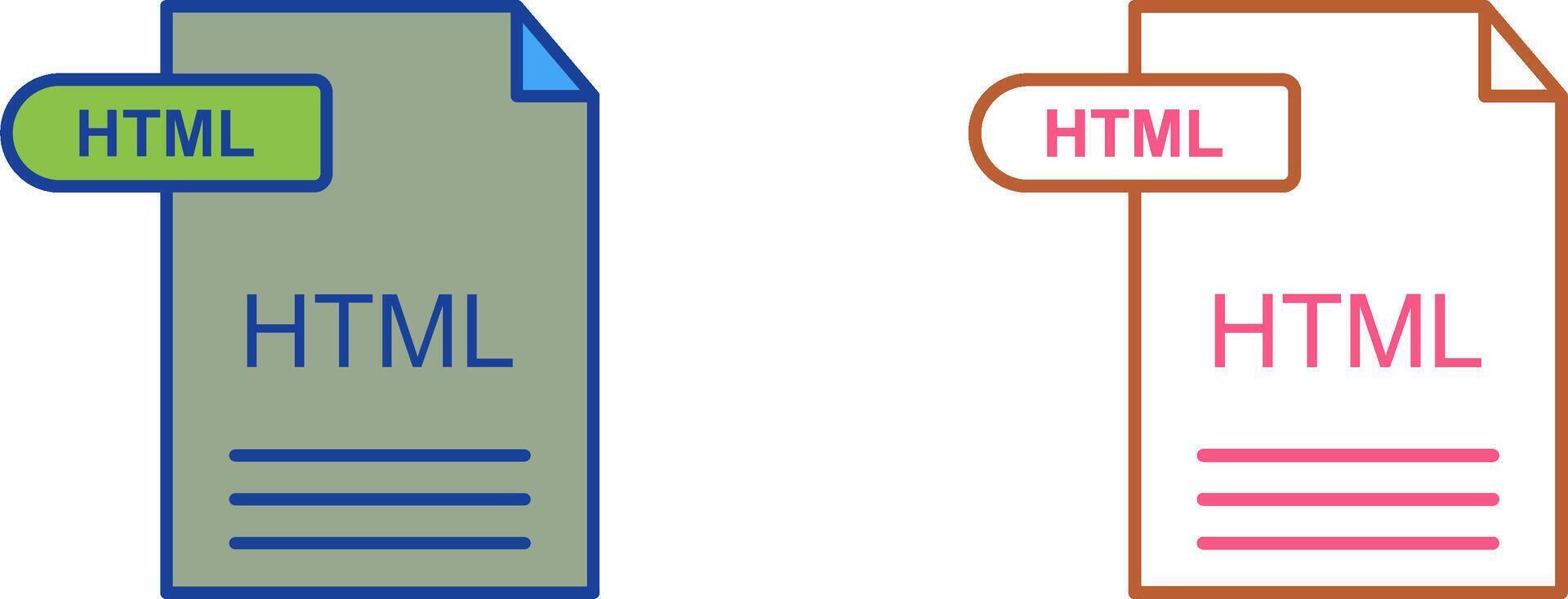 html icono diseño 45521473 Vector en Vecteezy