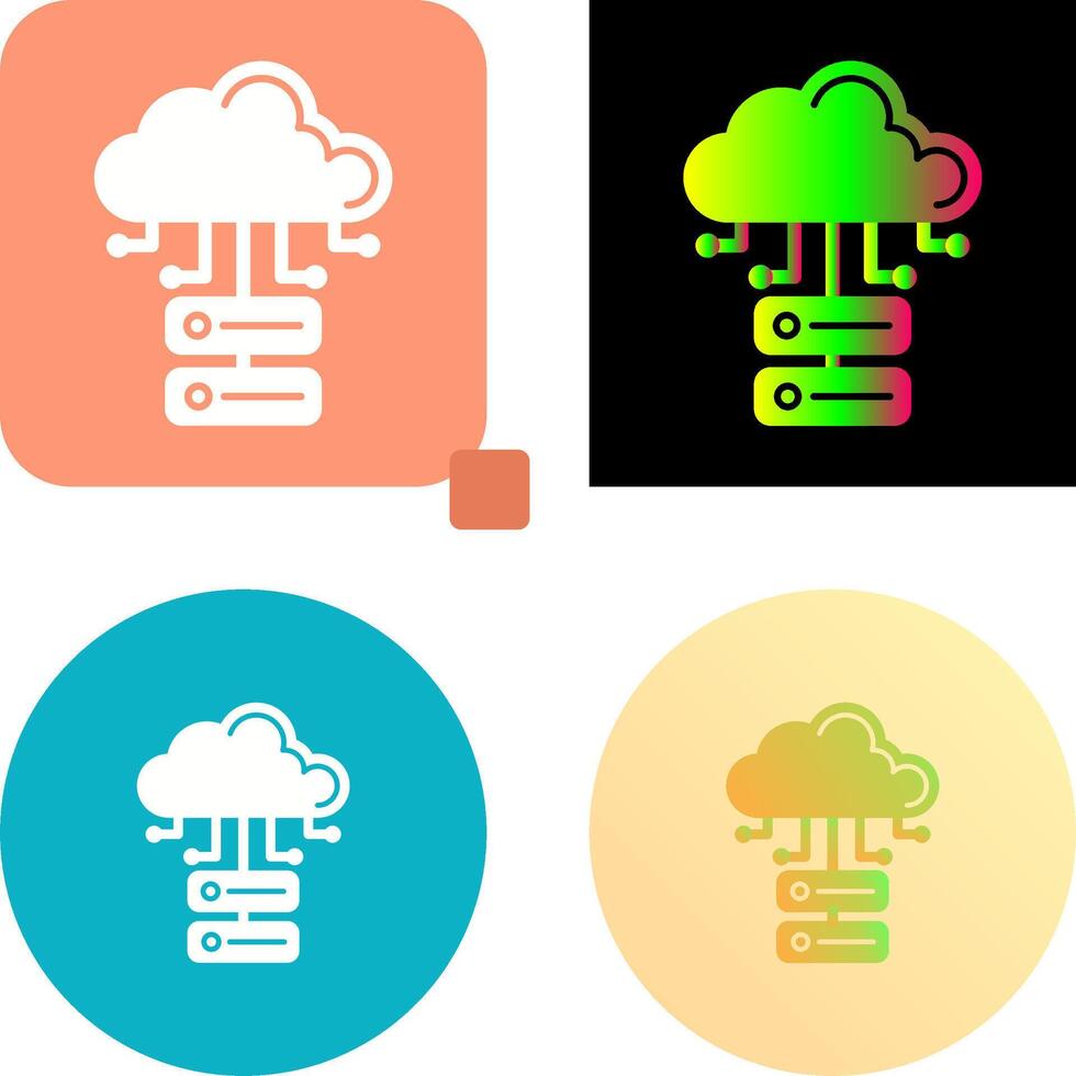 Cloud Database Icon Design 45527379 Vector Art at Vecteezy
