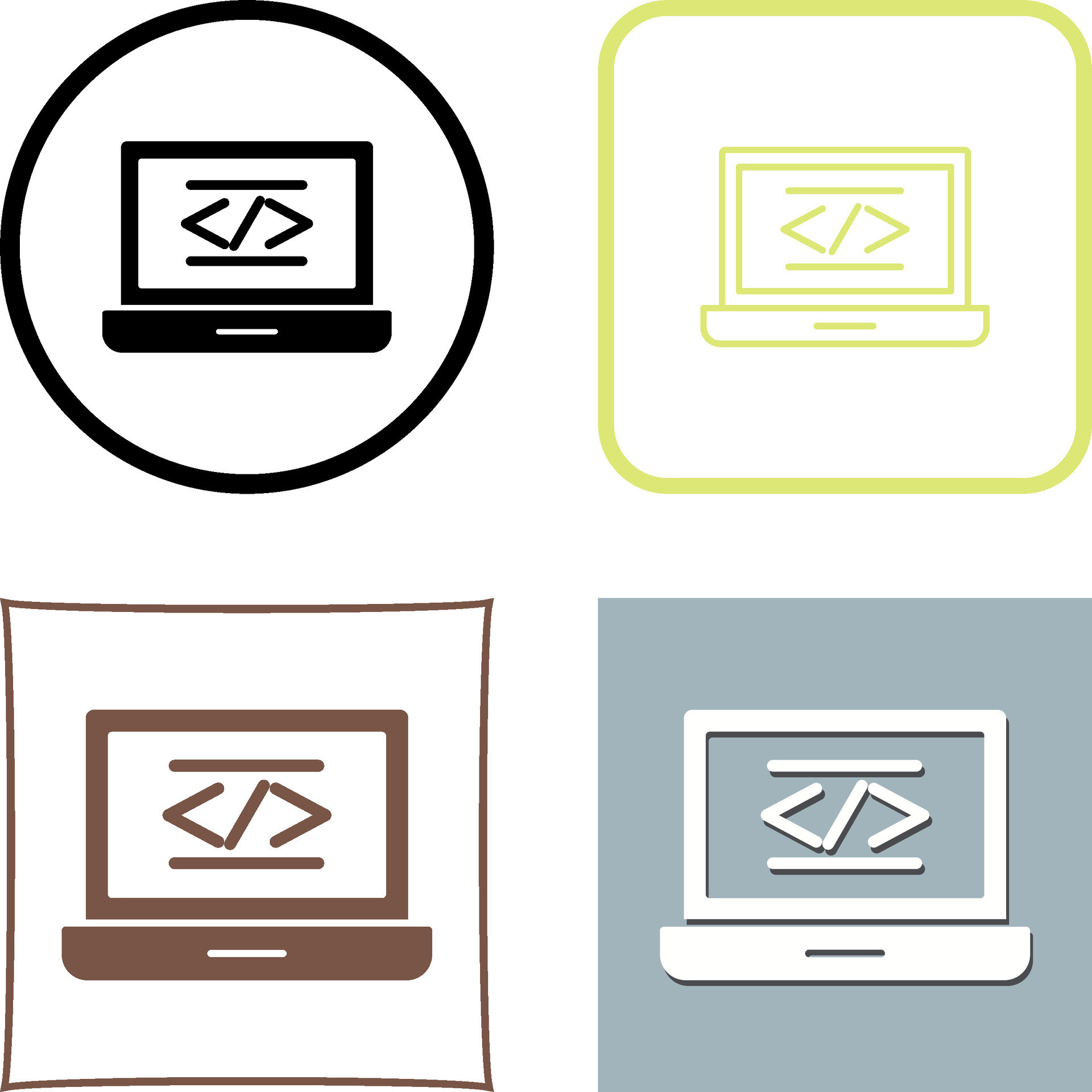 Coding Icon Design 45533887 Vector Art at Vecteezy