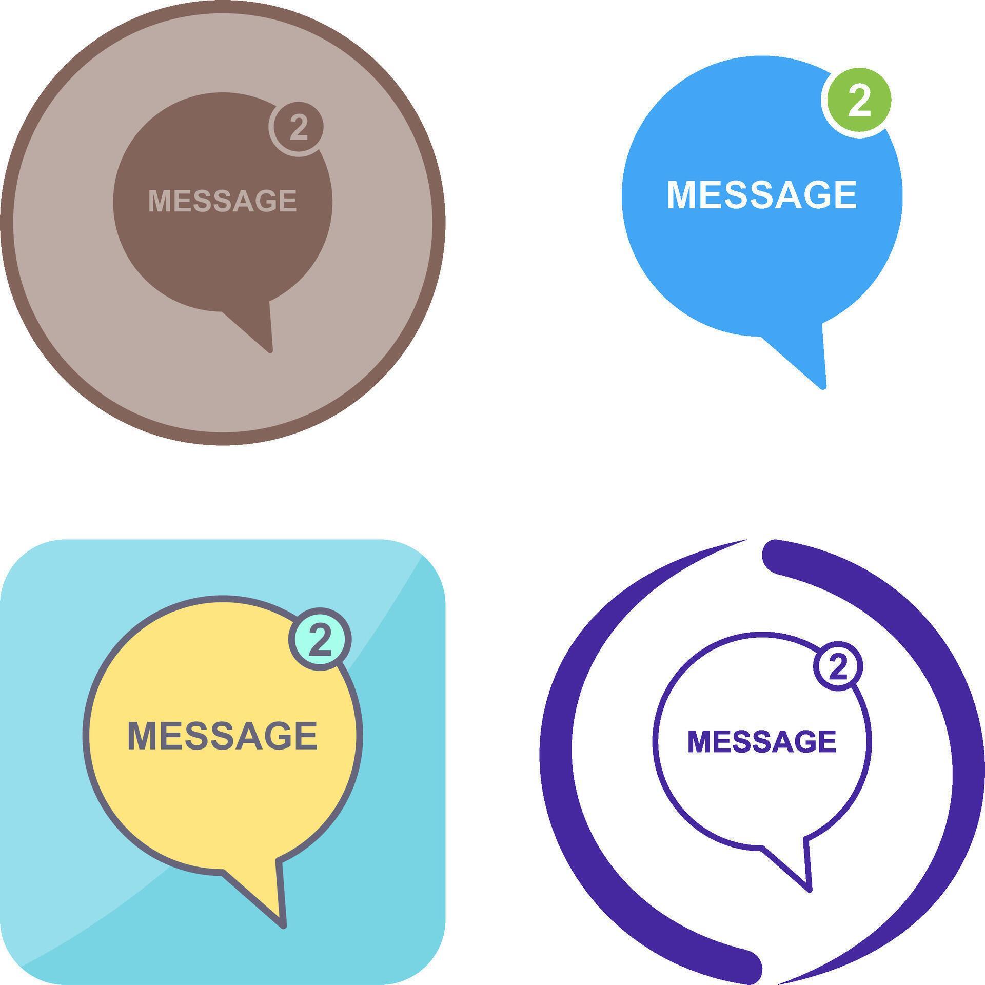 Message Bubbles Icon Design 45535582 Vector Art at Vecteezy