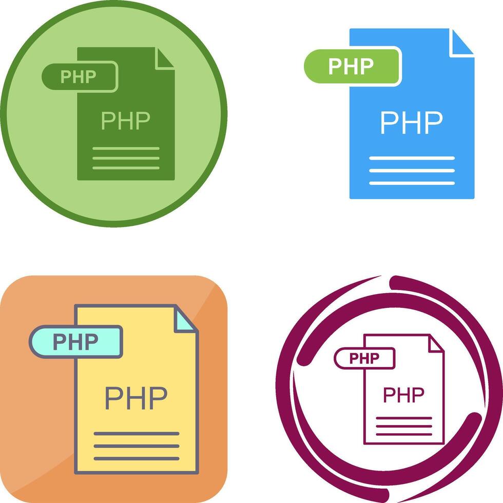 PHP Icon Design 45535611 Vector Art at Vecteezy